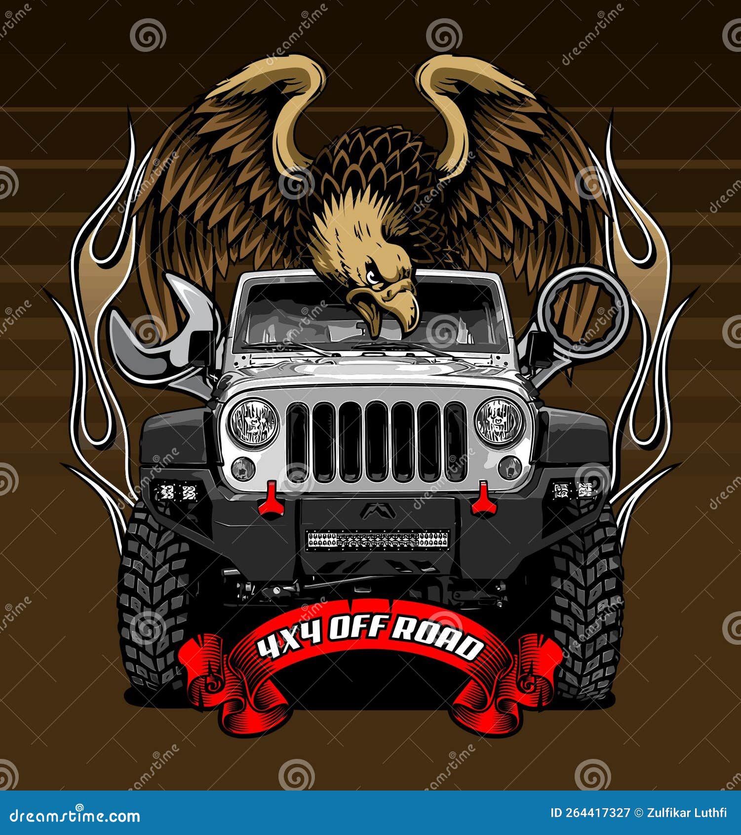 Suv car for graphic design stock vector. Illustration of sport - 264417327