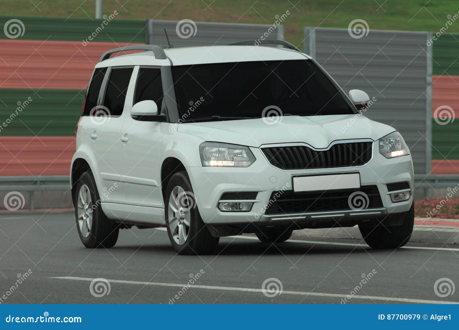 SUV driving too fast stock image. Image of taillight - 87700979