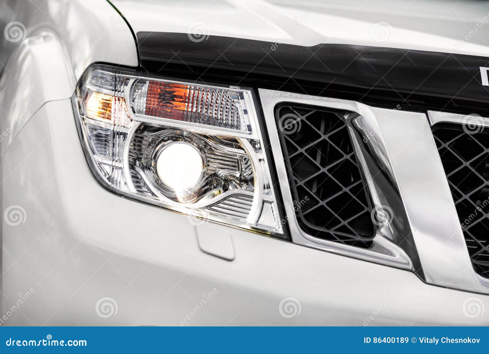 SUV Head Light stock image. Image of crossover, lifestyle - 86400189