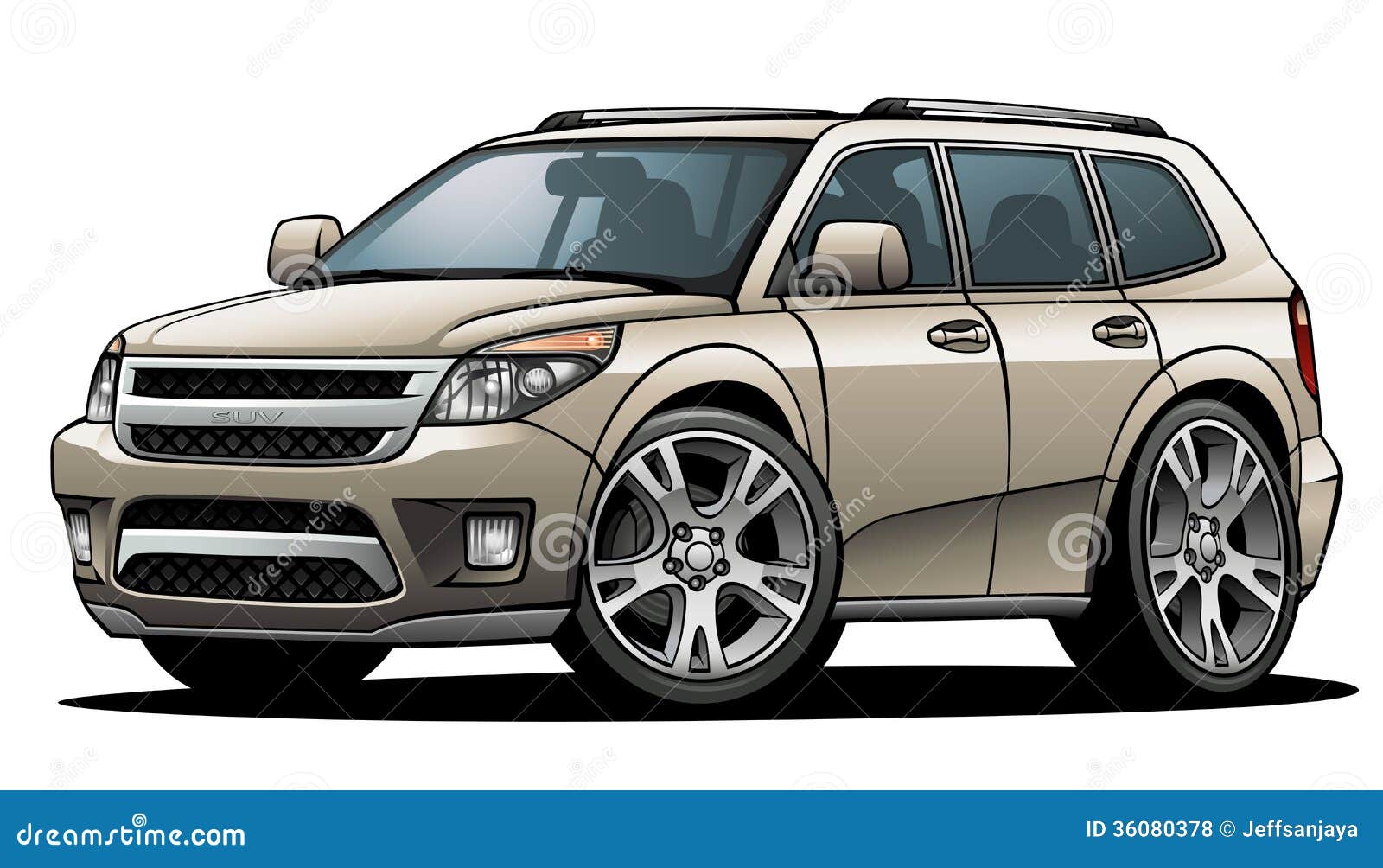 SUV 01 stock vector. Illustration of auto, isolated, vector - 36080378