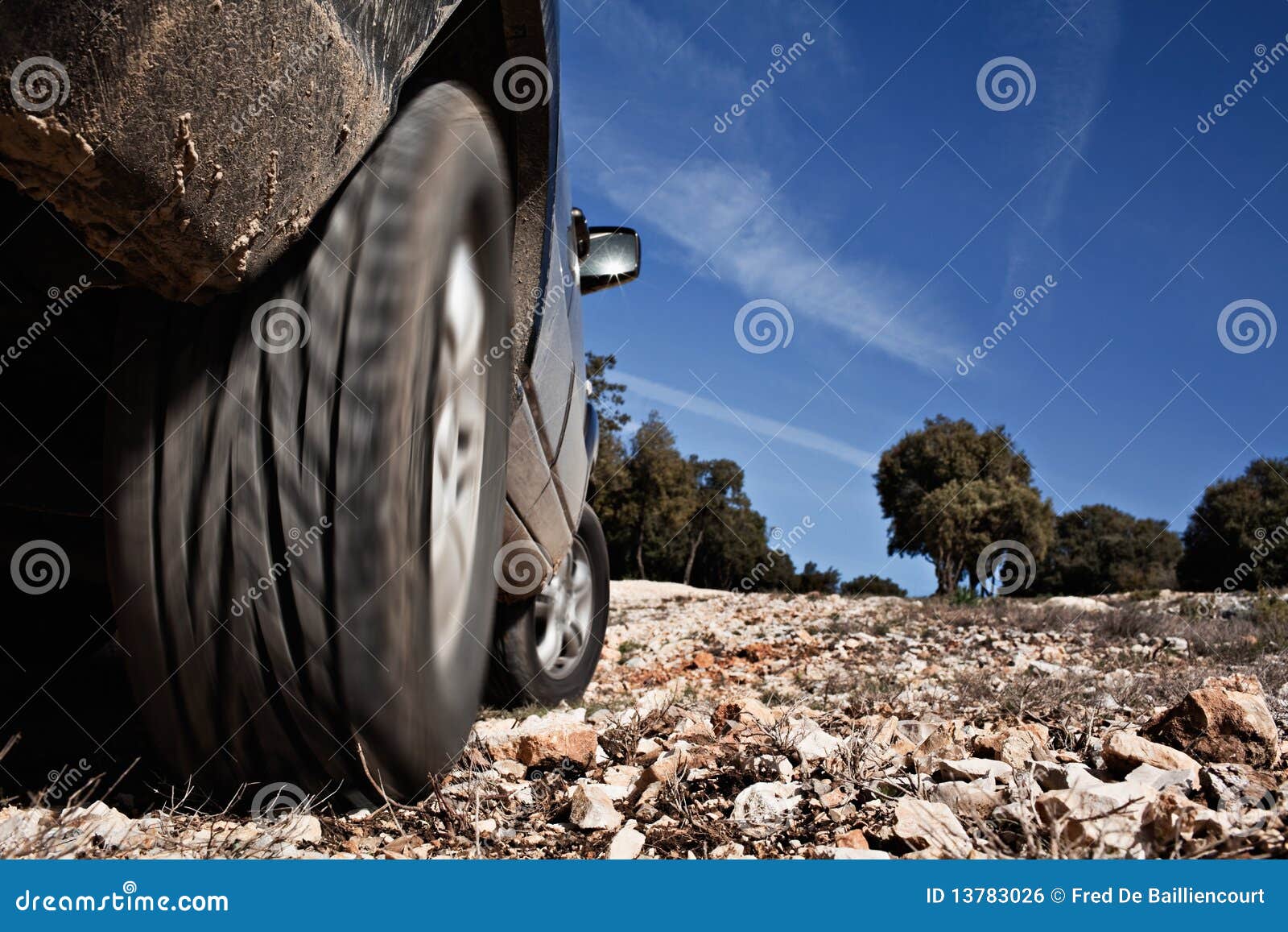 SUV on the rocks stock photo. Image of land, pneumatic - 13783026