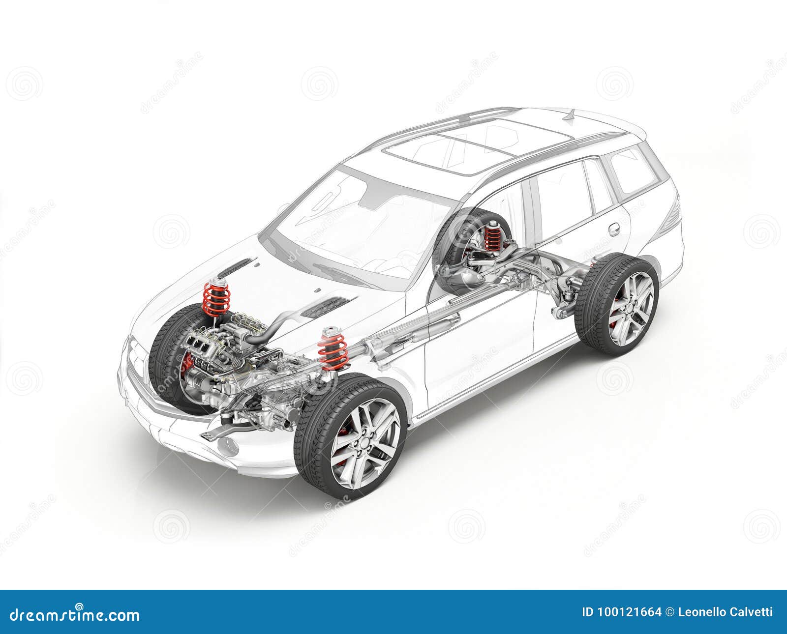 Technical Drawing With Orthographic Views From 3D Model. First Angle ...