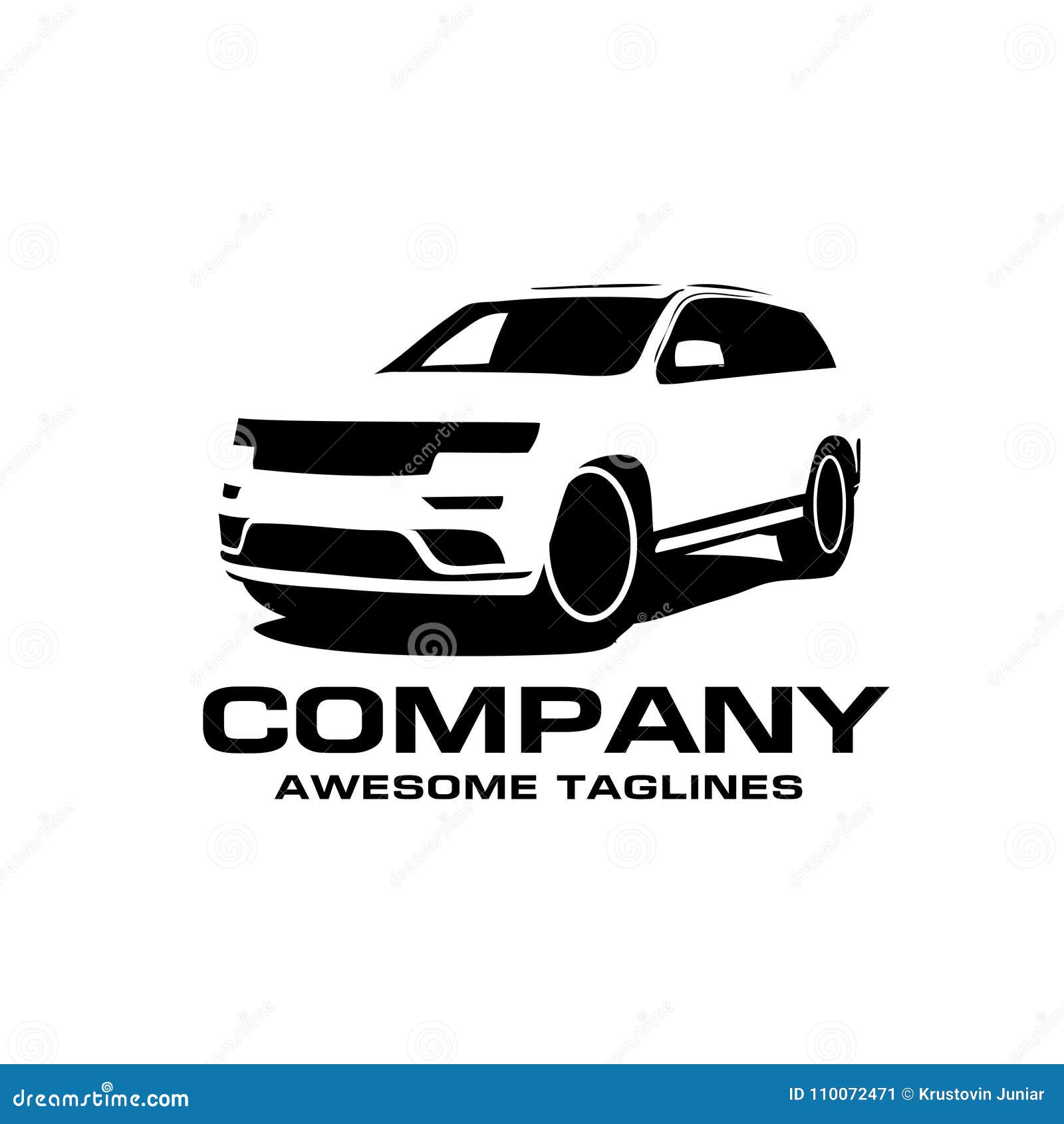 SUV-van De De Stijl Vector, Autoauto Van Het Autosilhouet Het ...