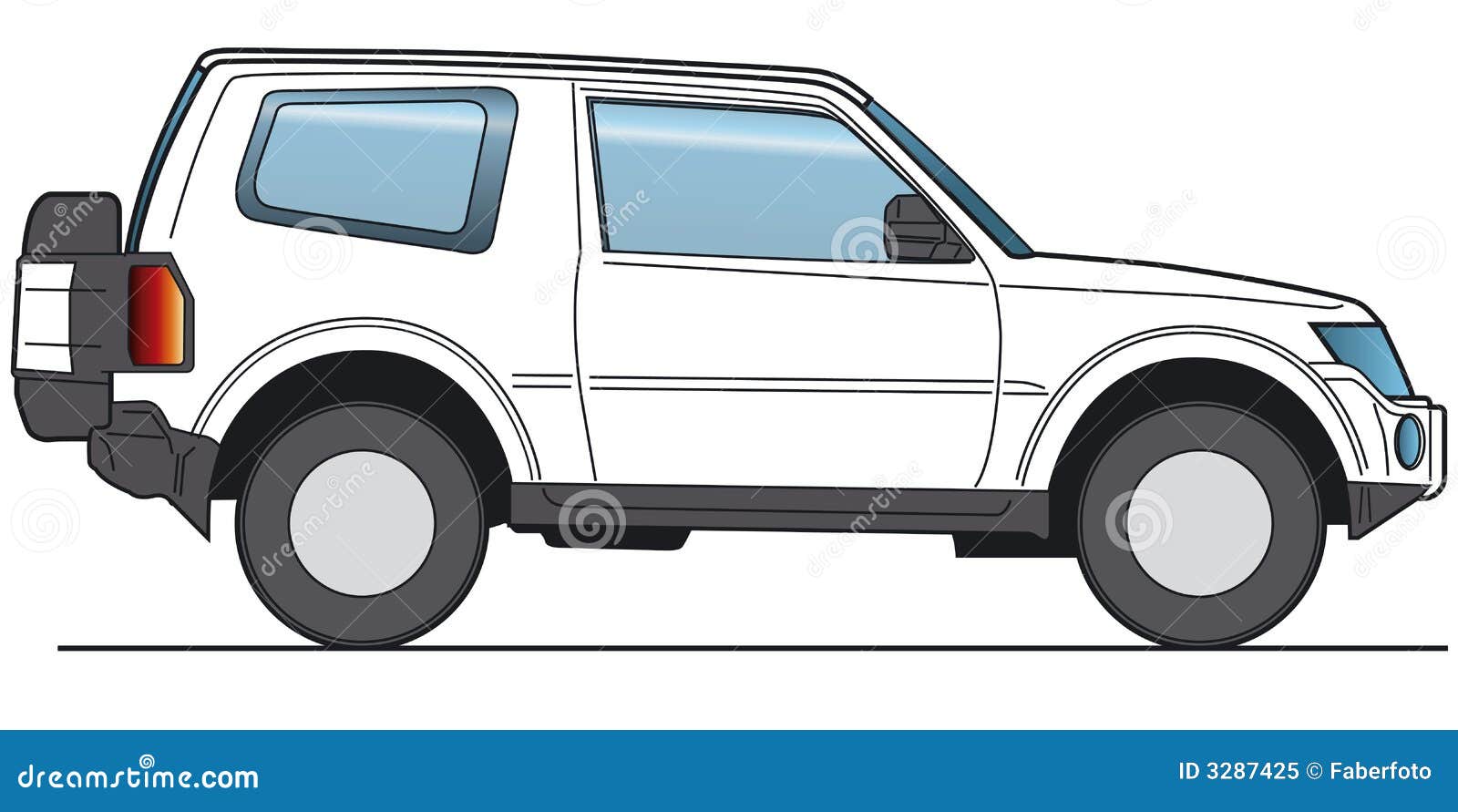 SUV Vector stock vector. Illustration of design, fast - 3287425