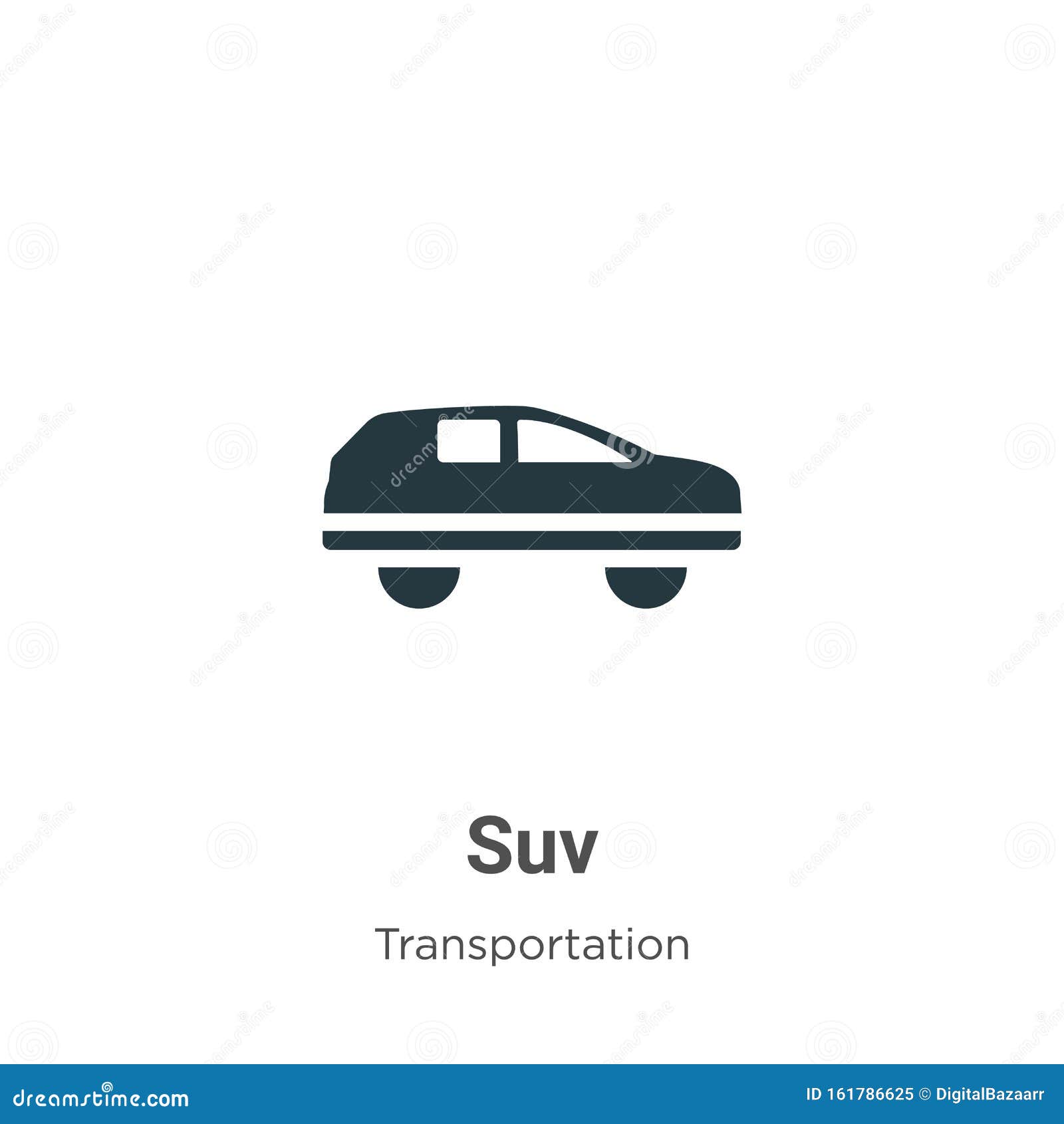 Suv Vector Icon on White Background. Flat Vector Suv Icon Symbol Sign ...