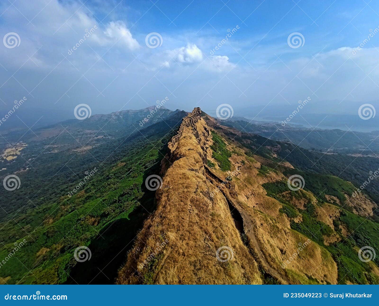Suvela Machi A Long Strip Of Fortified Walls And Hill View Of Rajgad ...