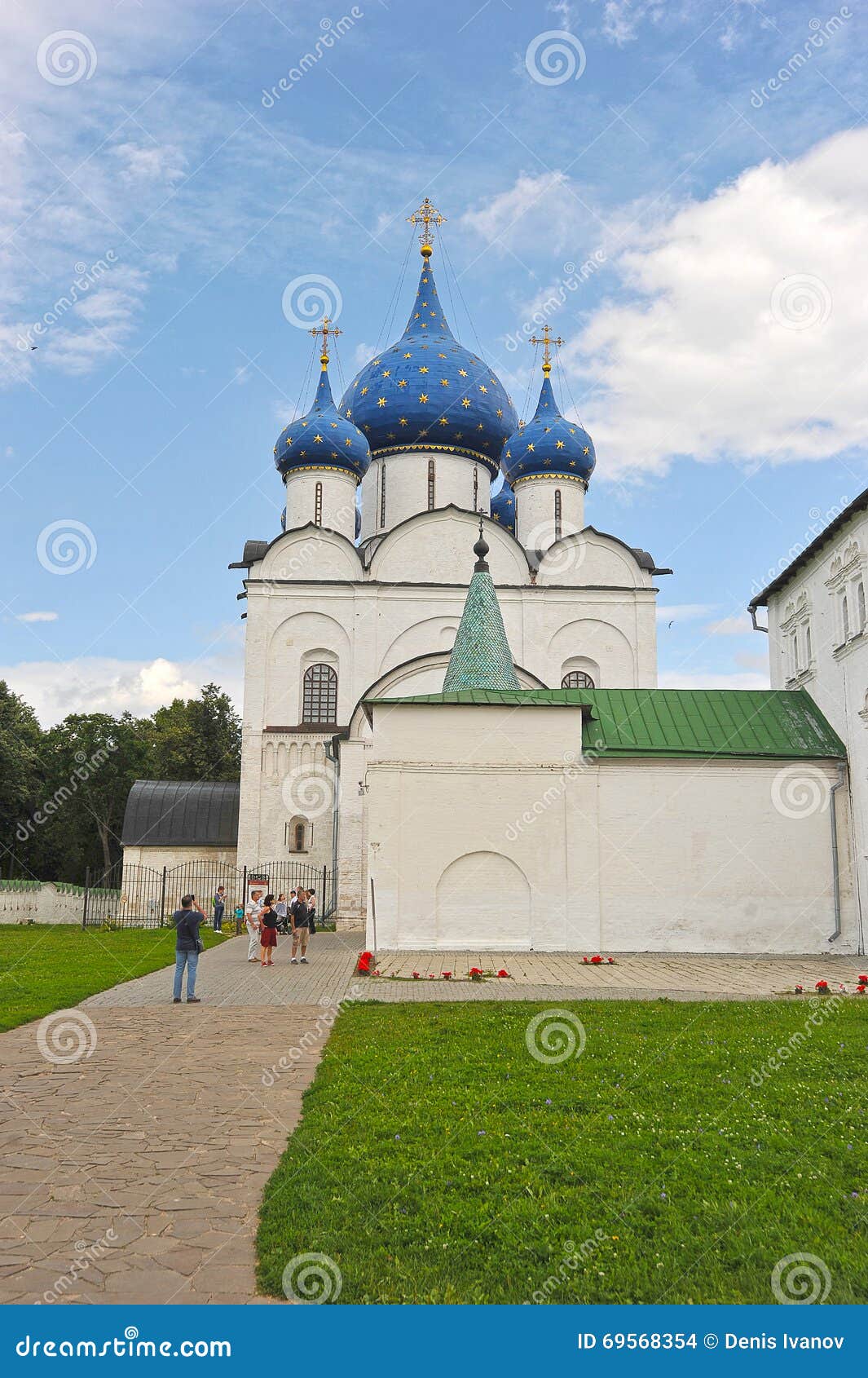 The Suzdal Kremlin with Blue Domes Editorial Stock Image - Image of ...