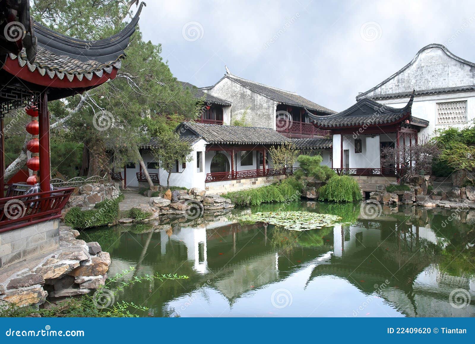 Suzhou garden stock photo. Image of pagoda, gardening - 22409620