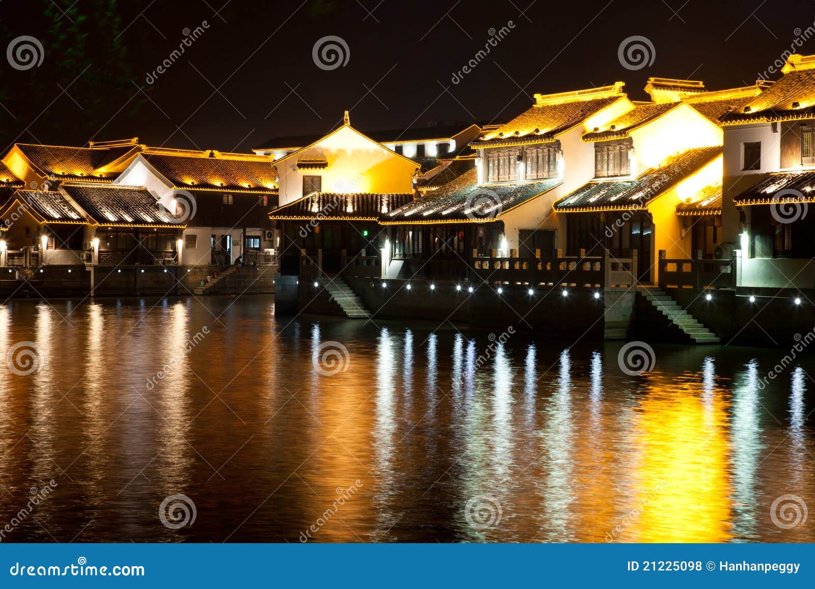 Suzhou at night stock photo. Image of city, chinese, asia - 21225098