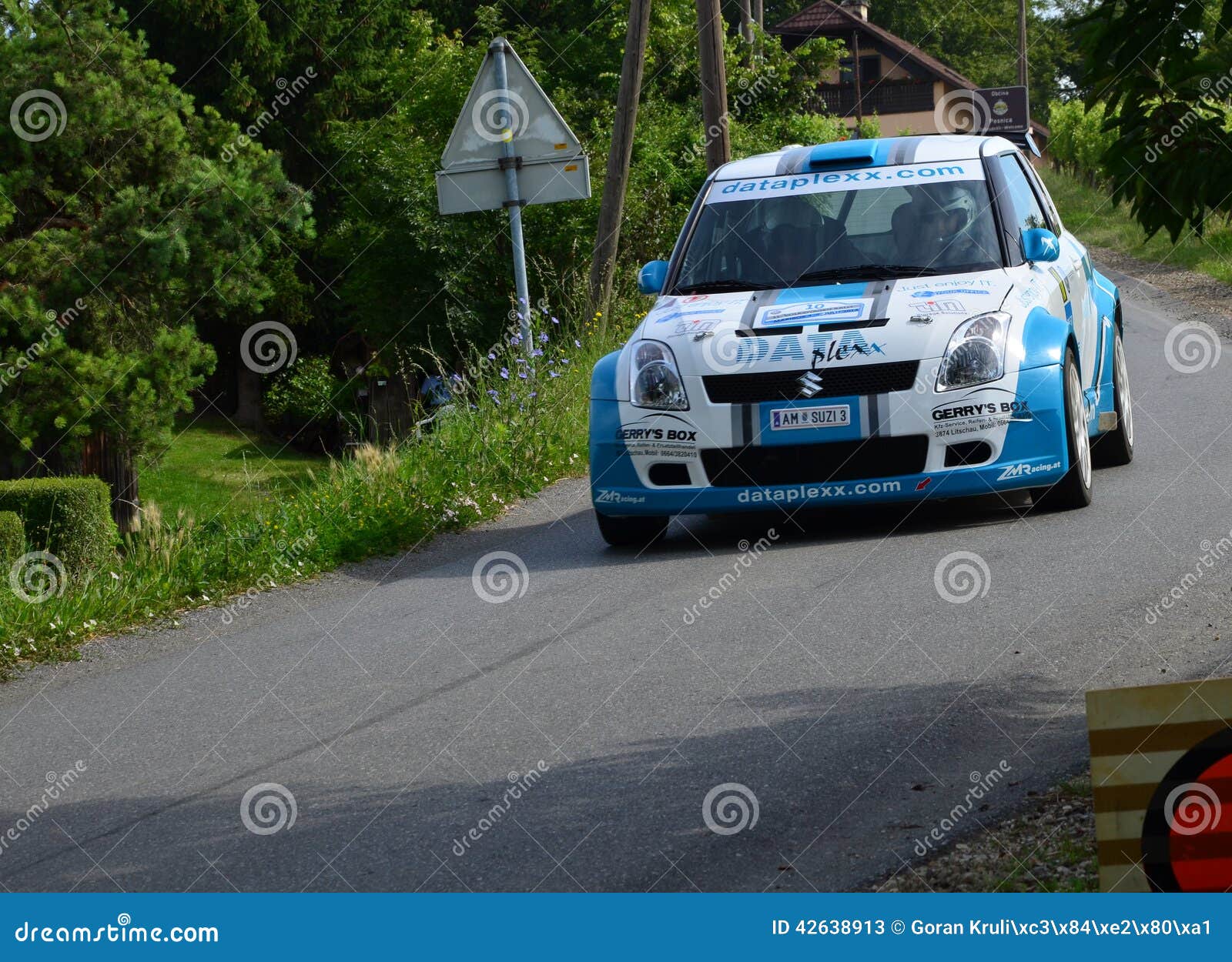 Suzuki rally car editorial stock photo. Image of maribor - 42638913