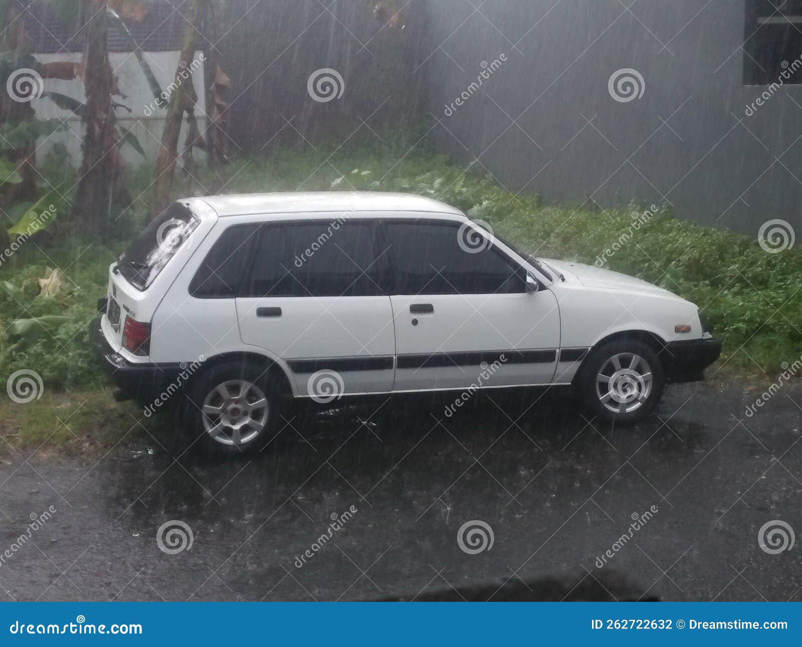 Suzuki Small Cars in the Rain Storm Stock Photo - Image of suzuki ...