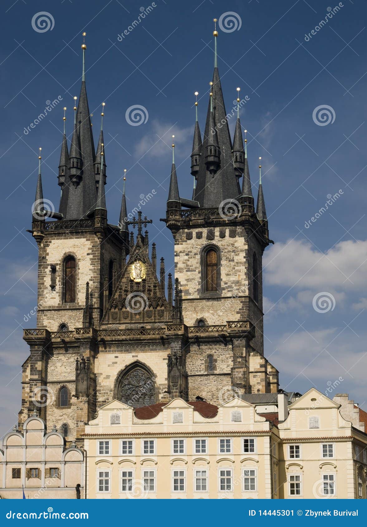 SV. De Kathedraal Van Tyn, Praag Stock Afbeelding - Image of ...