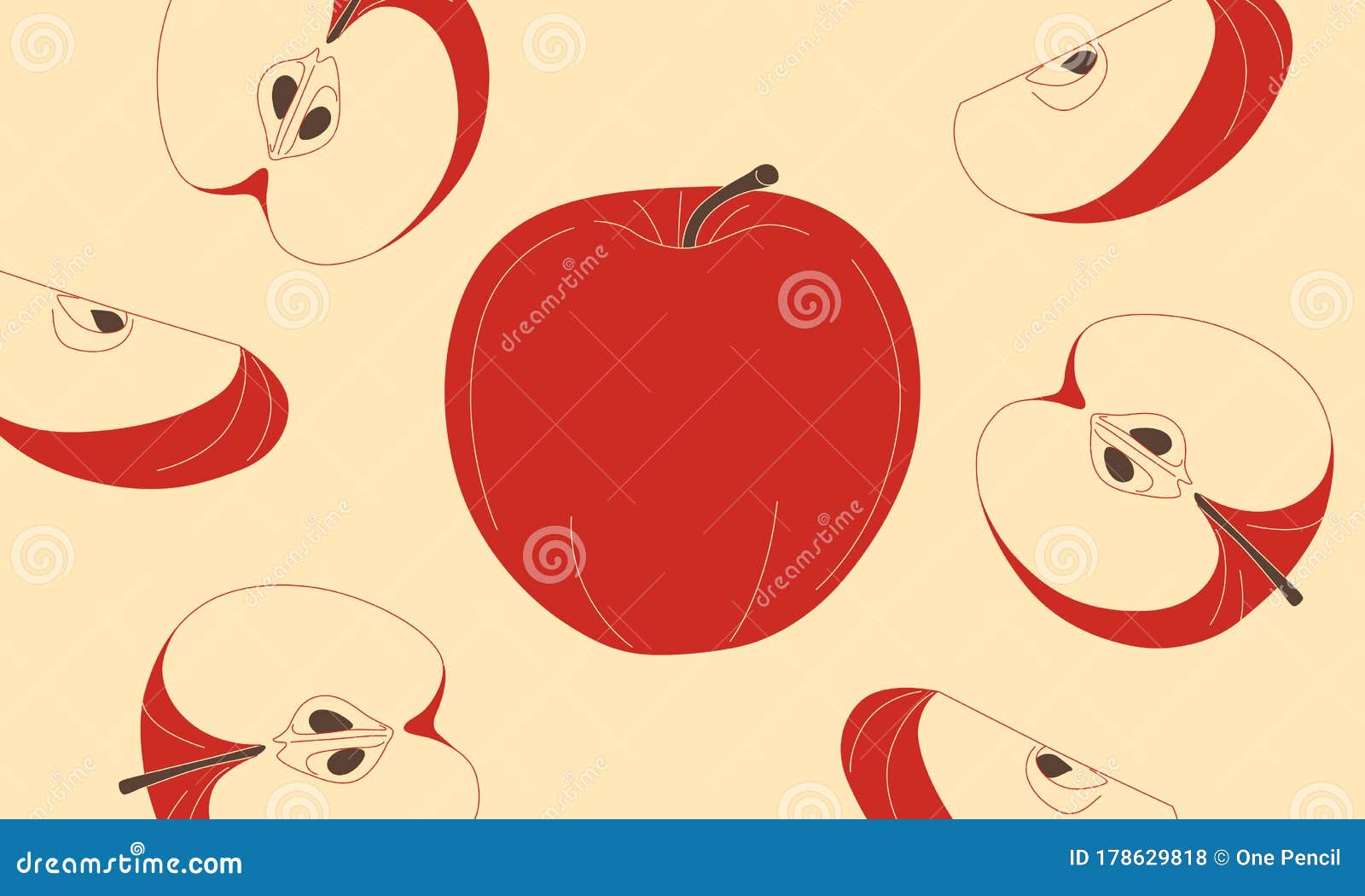 How To Draw Apple Tree For Children. Step By Step Drawing Tutorial ...