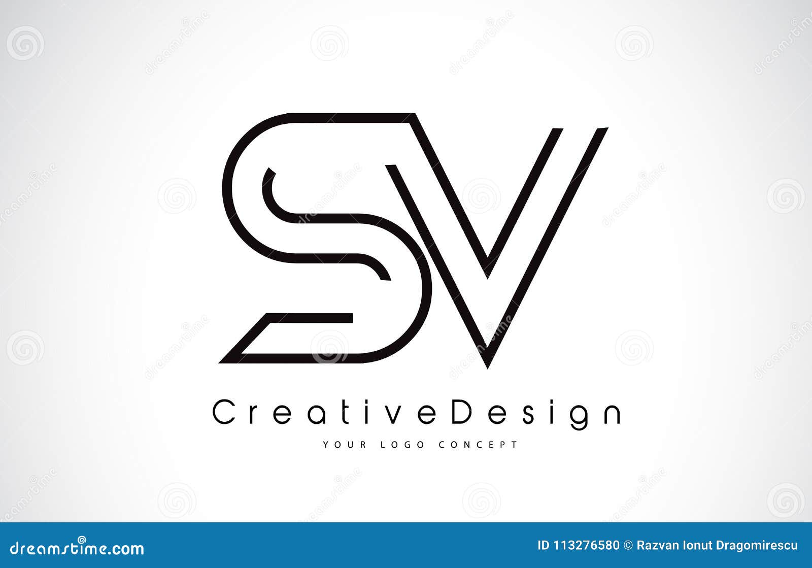 SV S V Letter Logo Design in Black Colors. Stock Vector - Illustration ... SV S V Letter Logo Design in Black Colors. Stock Vector - Illustration ...
