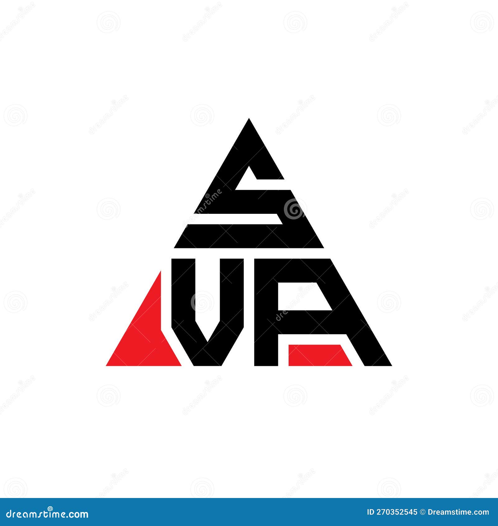 SVA Triangle Letter Logo Design with Triangle Shape. SVA Triangle Logo ...