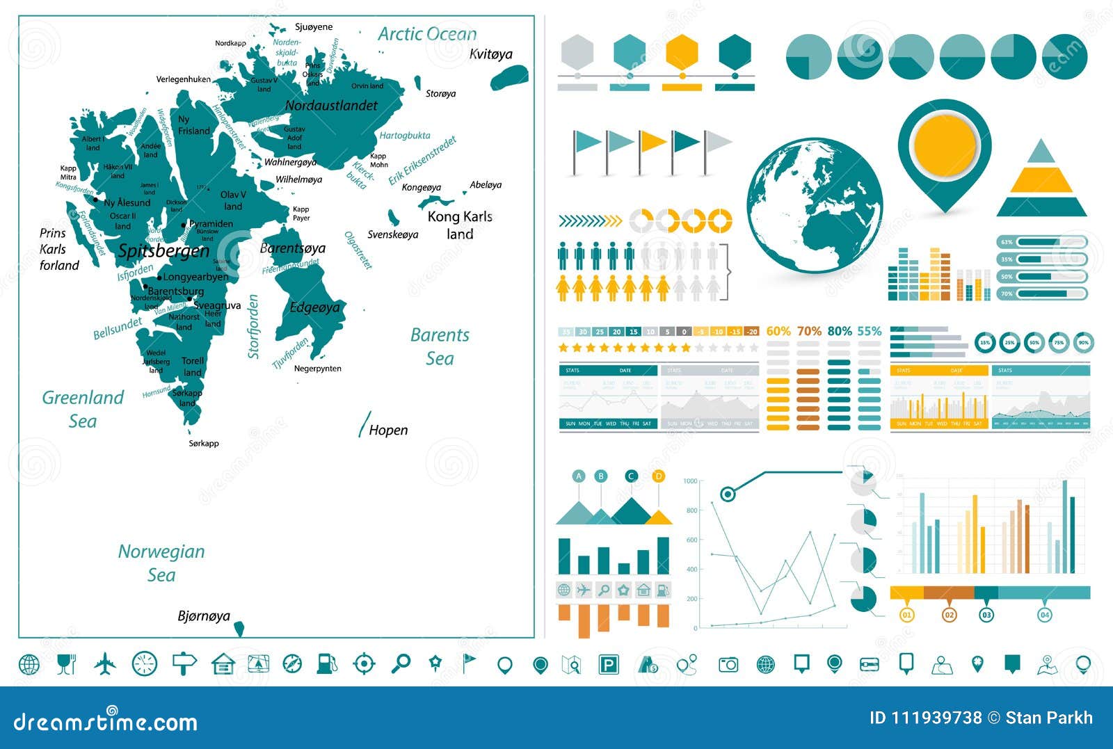 Svalbard Symbol. Vector Illustration | CartoonDealer.com #168222306