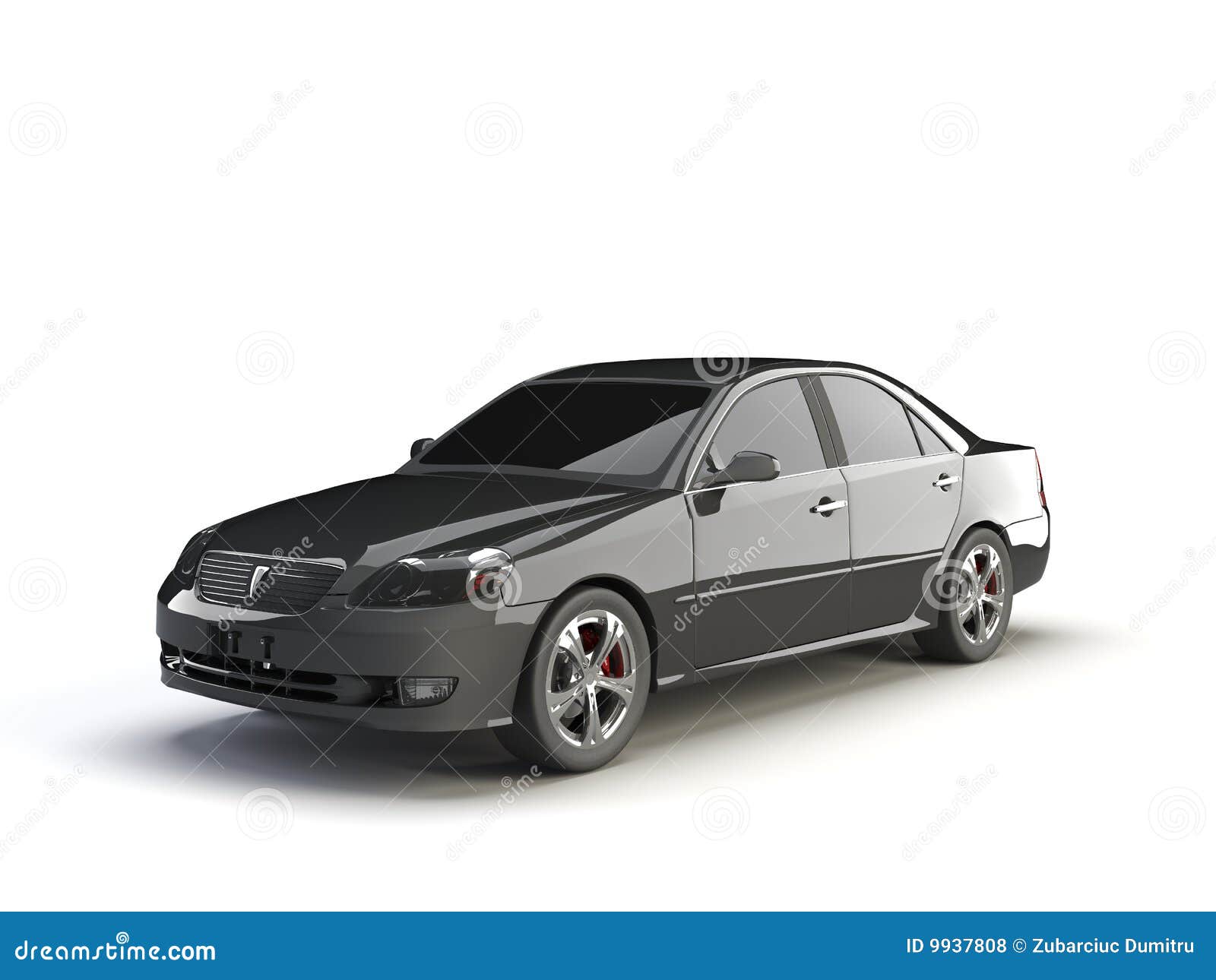 Svart bil stock illustrationer. Illustration av industri - 9937808