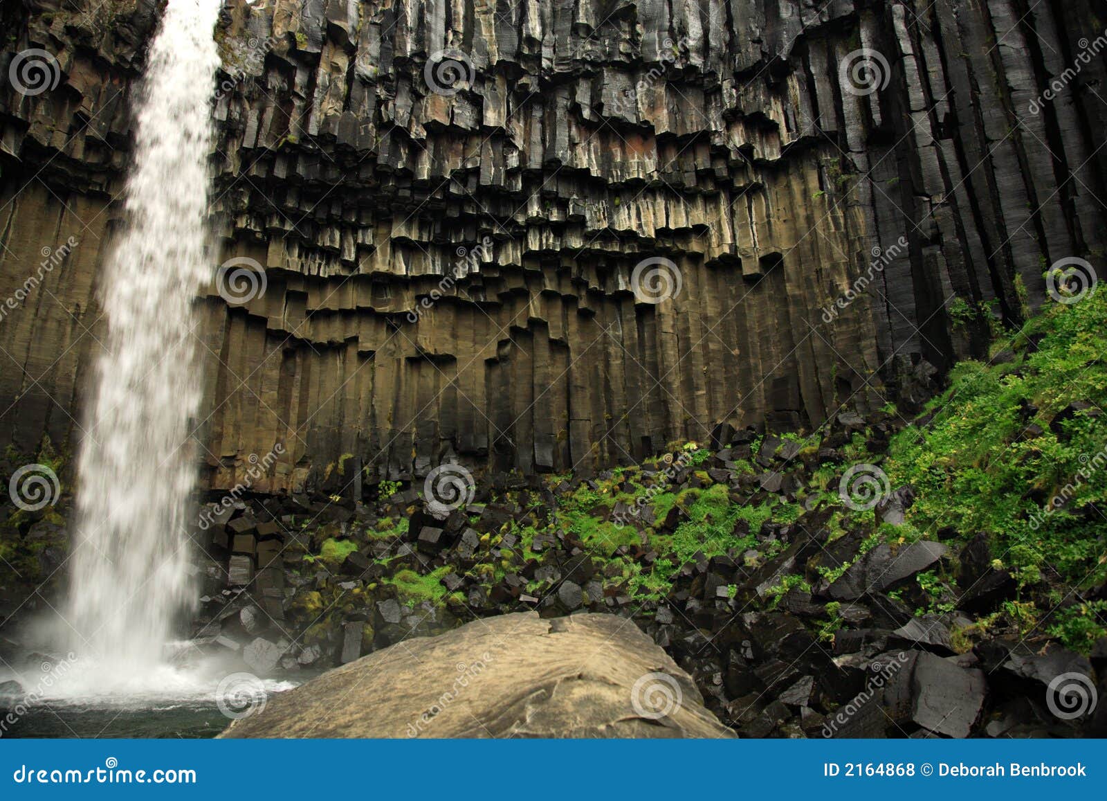Svartifoss Waterfall And Basal Stock Photography | CartoonDealer.com ...