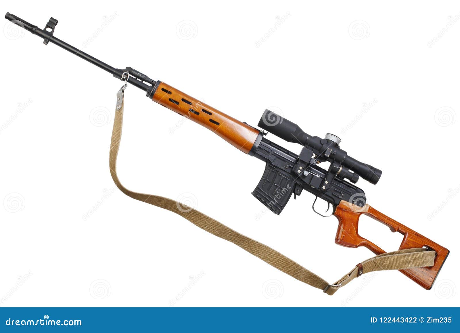 SVD sniper rifle stock photo. Image of military, optical - 122443422