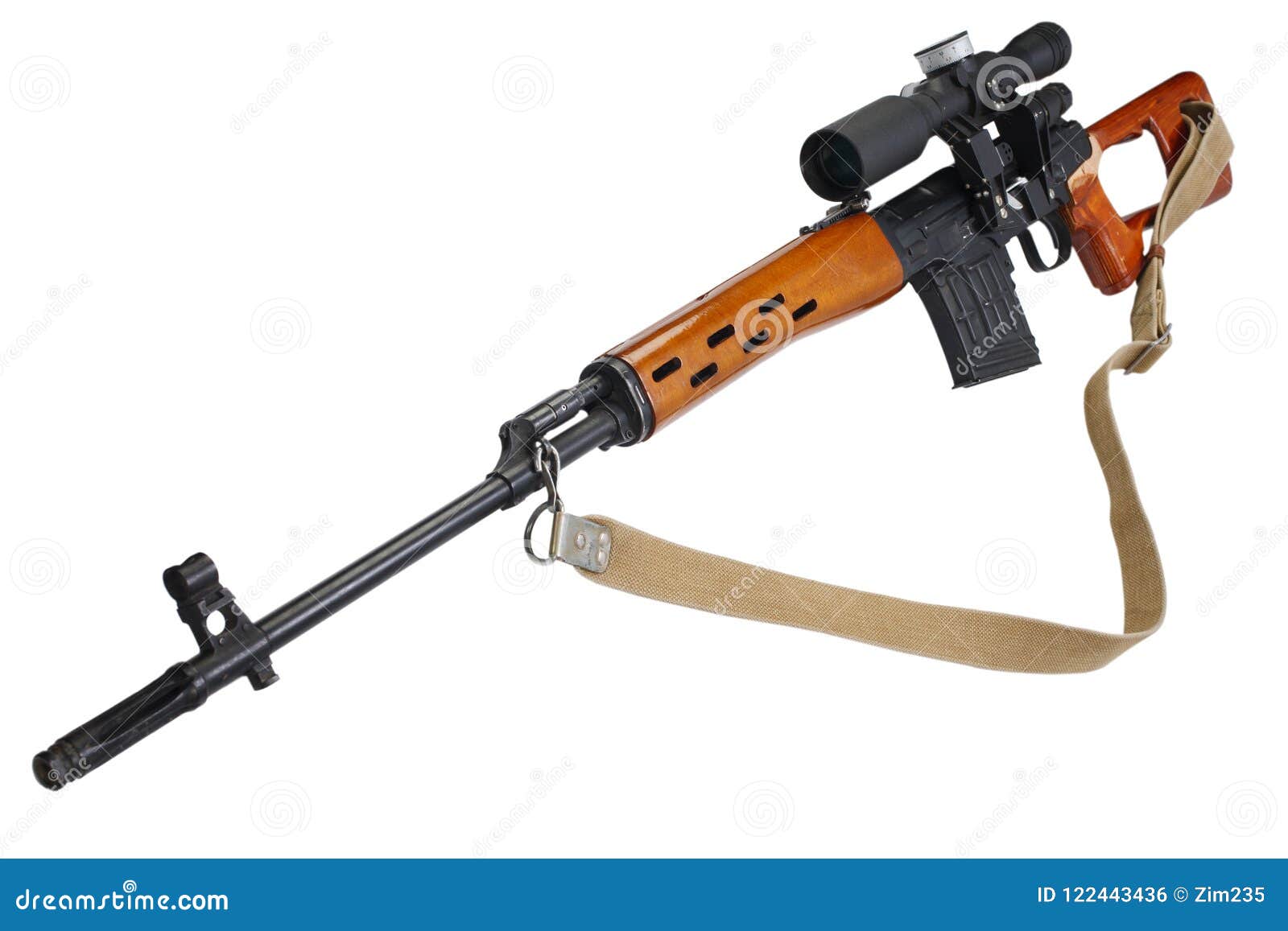 SVD sniper rifle stock photo. Image of forces, optical - 122443436