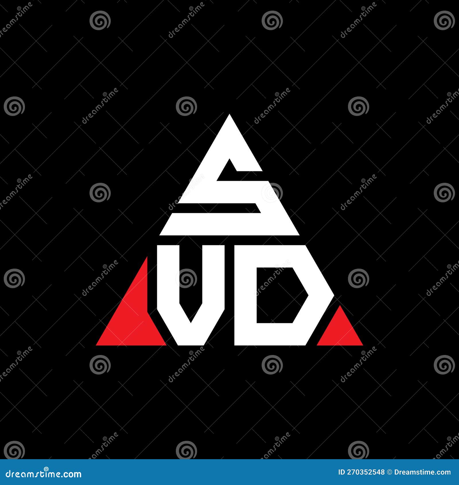 SVD Triangle Letter Logo Design with Triangle Shape. SVD Triangle Logo ...
