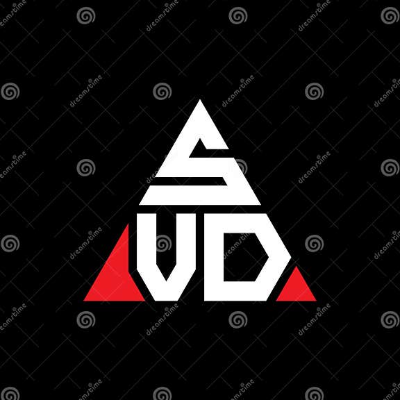 SVD Triangle Letter Logo Design with Triangle Shape. SVD Triangle Logo ...