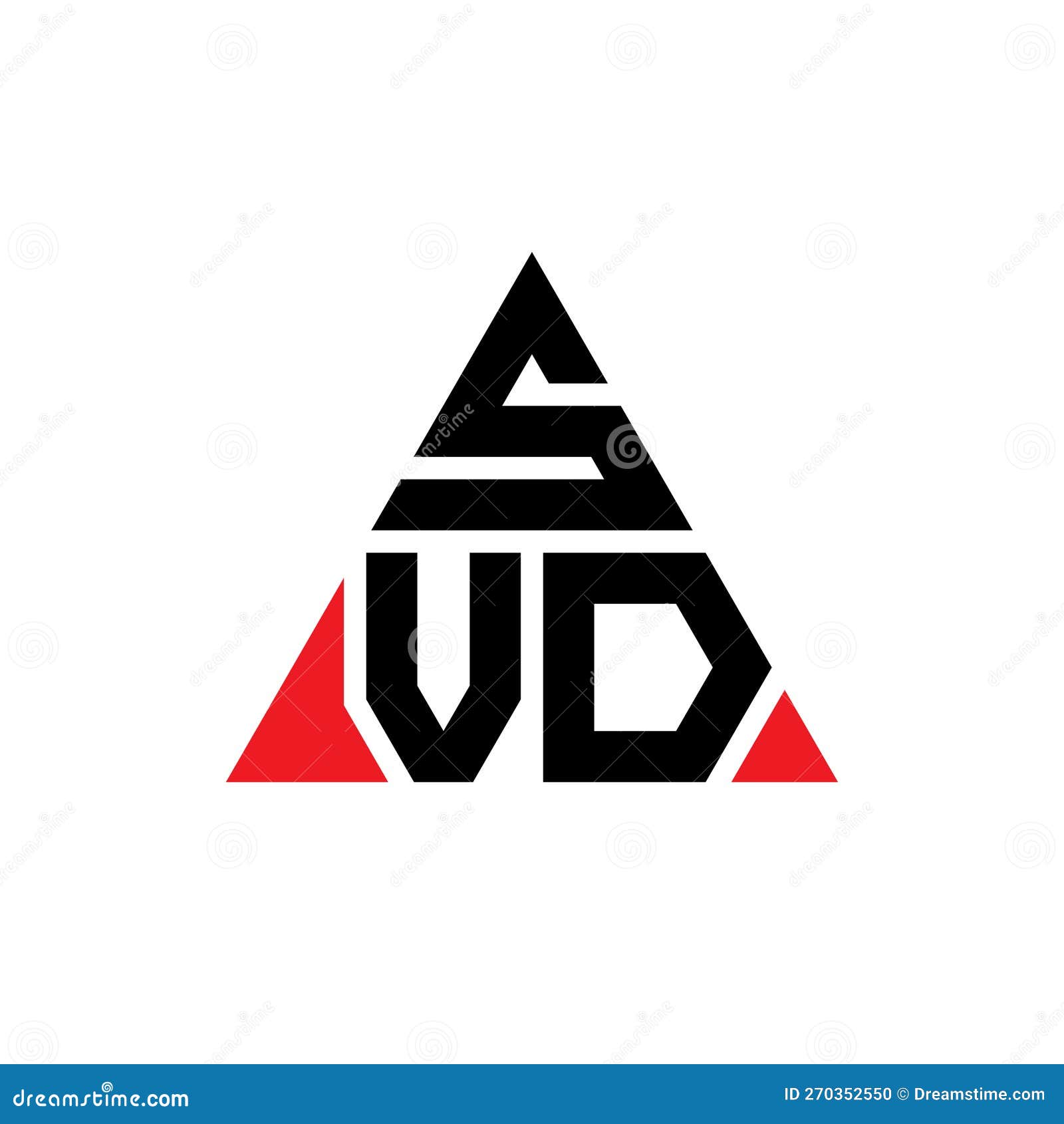 SVD Triangle Letter Logo Design with Triangle Shape. SVD Triangle Logo ...