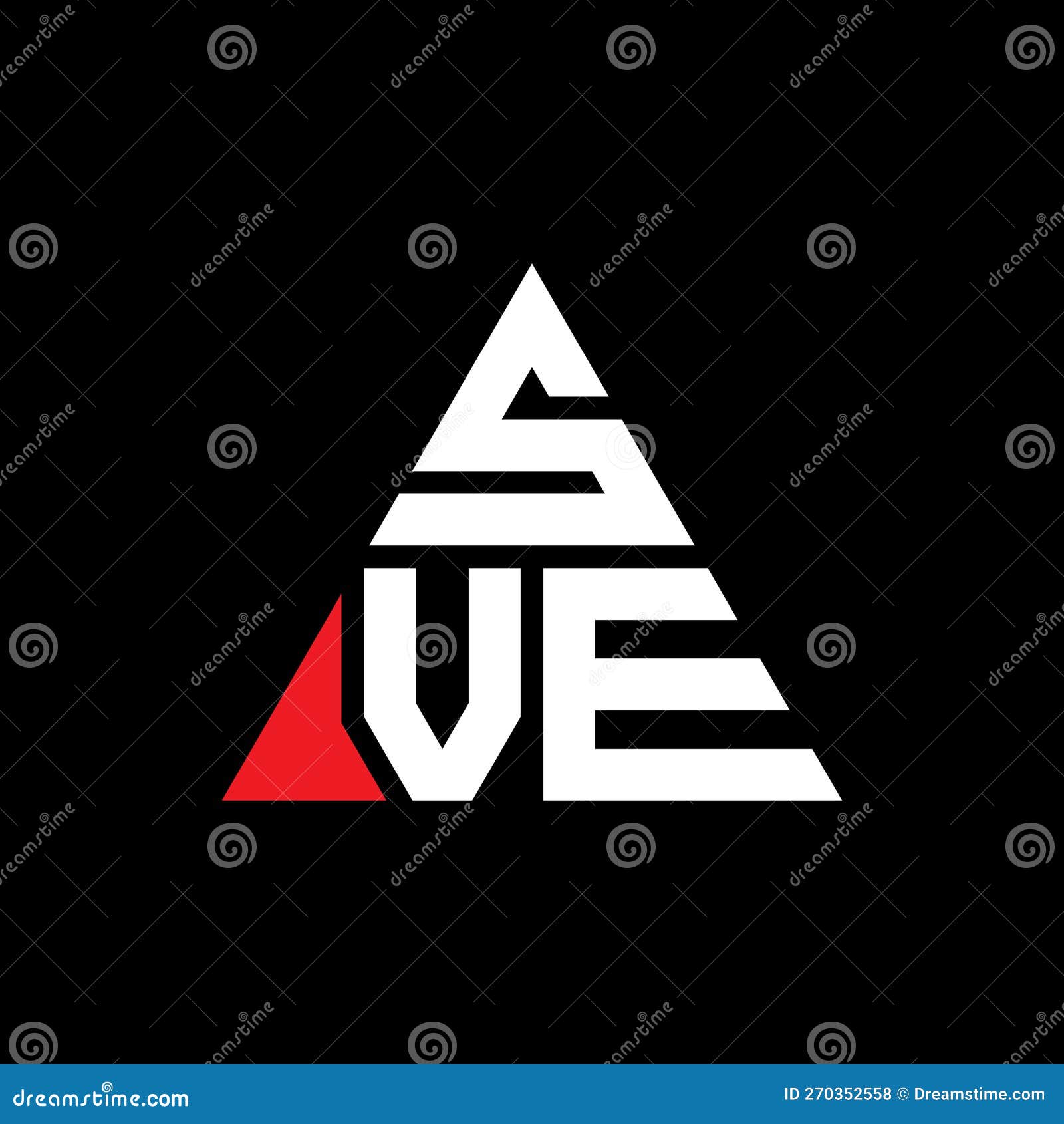 SVE Triangle Letter Logo Design with Triangle Shape. SVE Triangle Logo ...