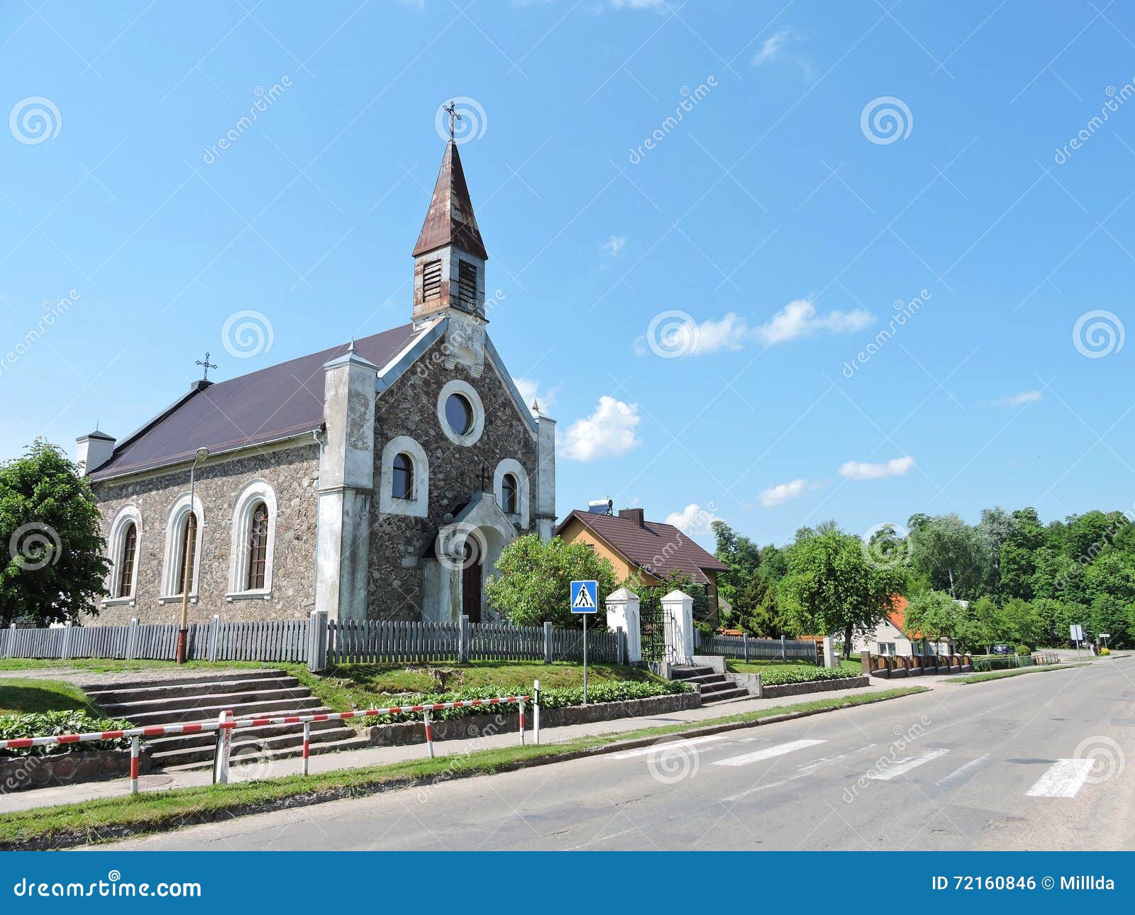 Sveksna town, Lithuania editorial photo. Image of tourism - 72160846