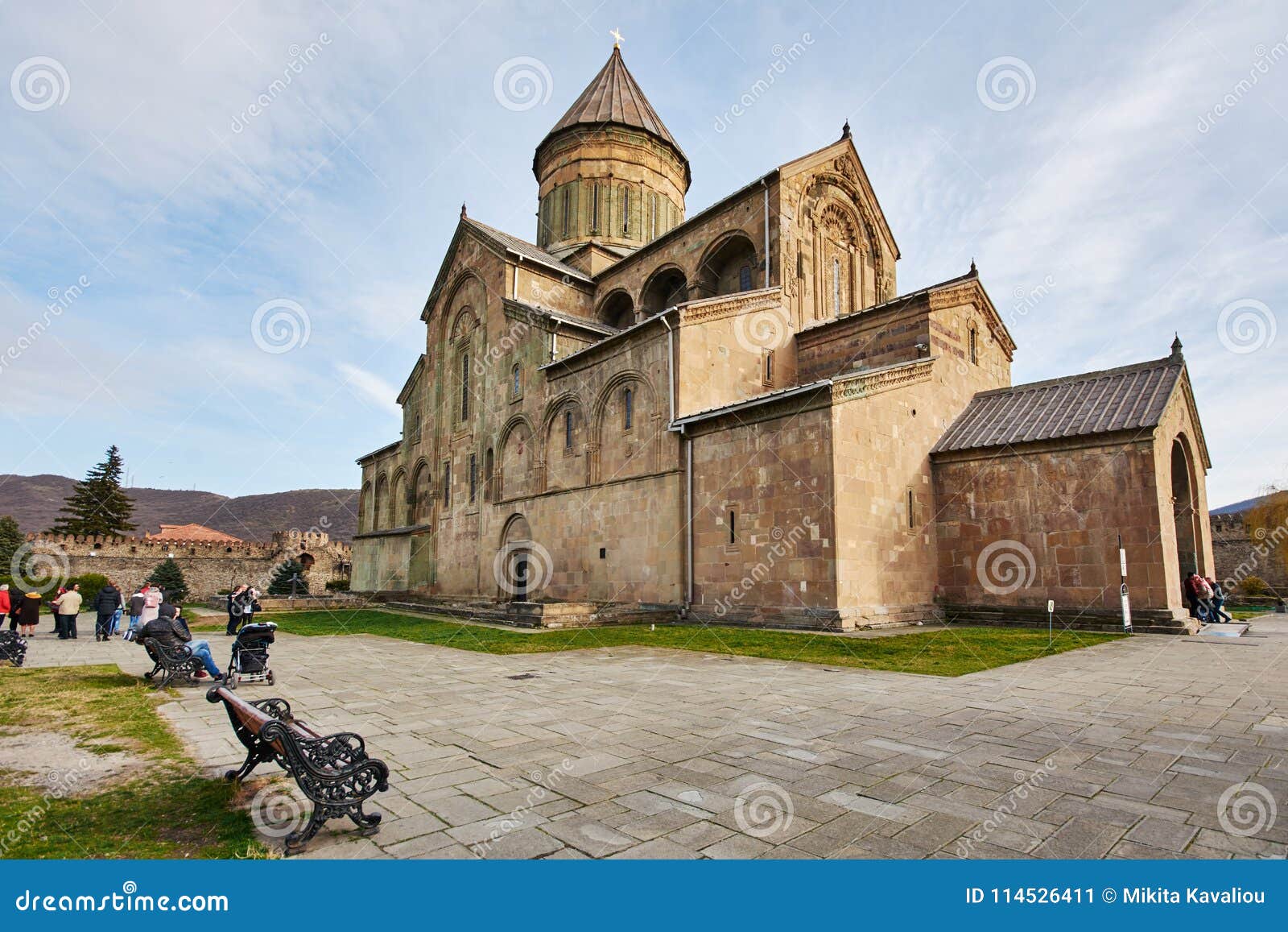 Svetitskhoveli Cathedral in Mtskheta. Editorial Photo - Image of ...