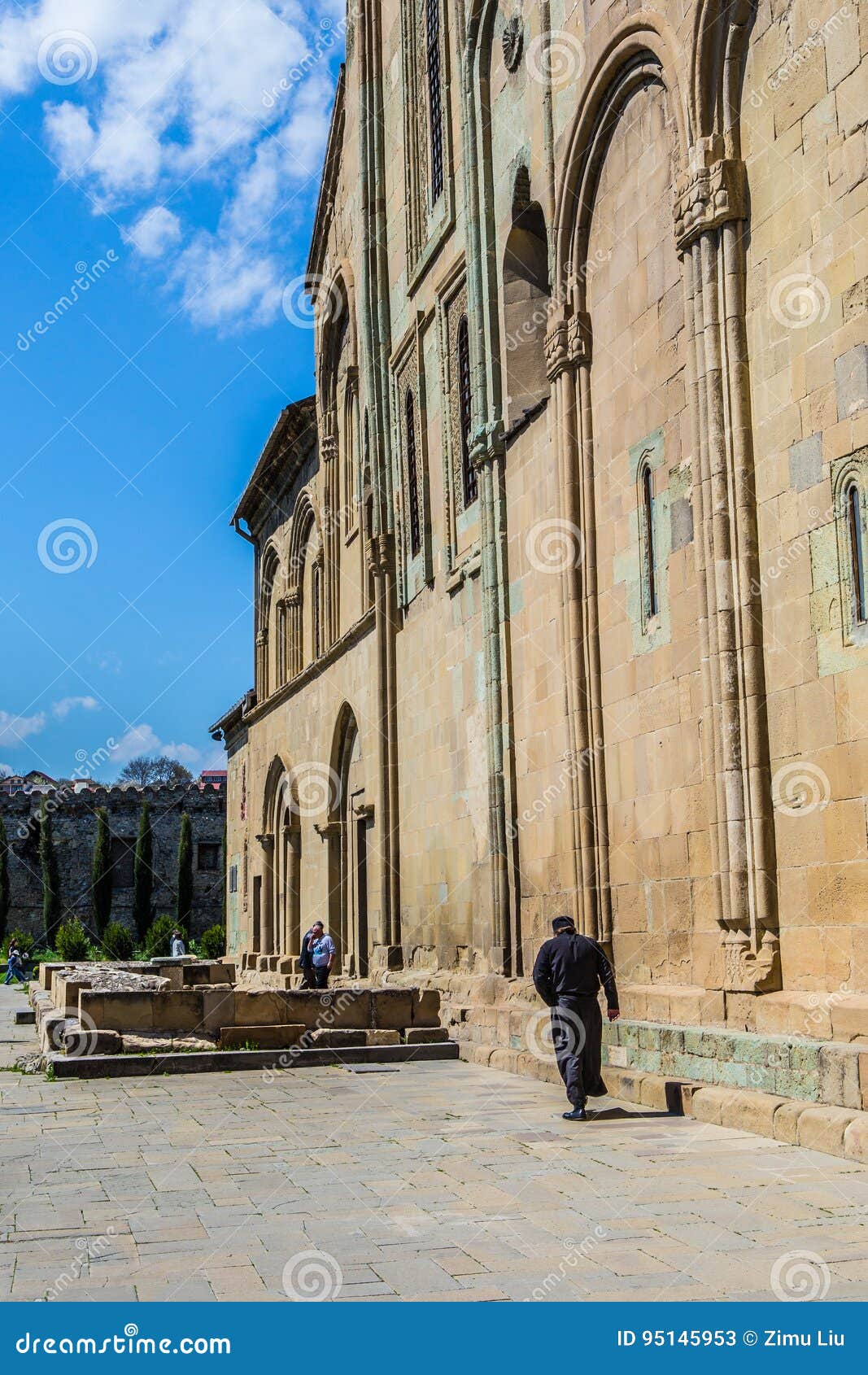Svetitskhoveli Cathedral in Mtskheta Editorial Stock Photo - Image of ...