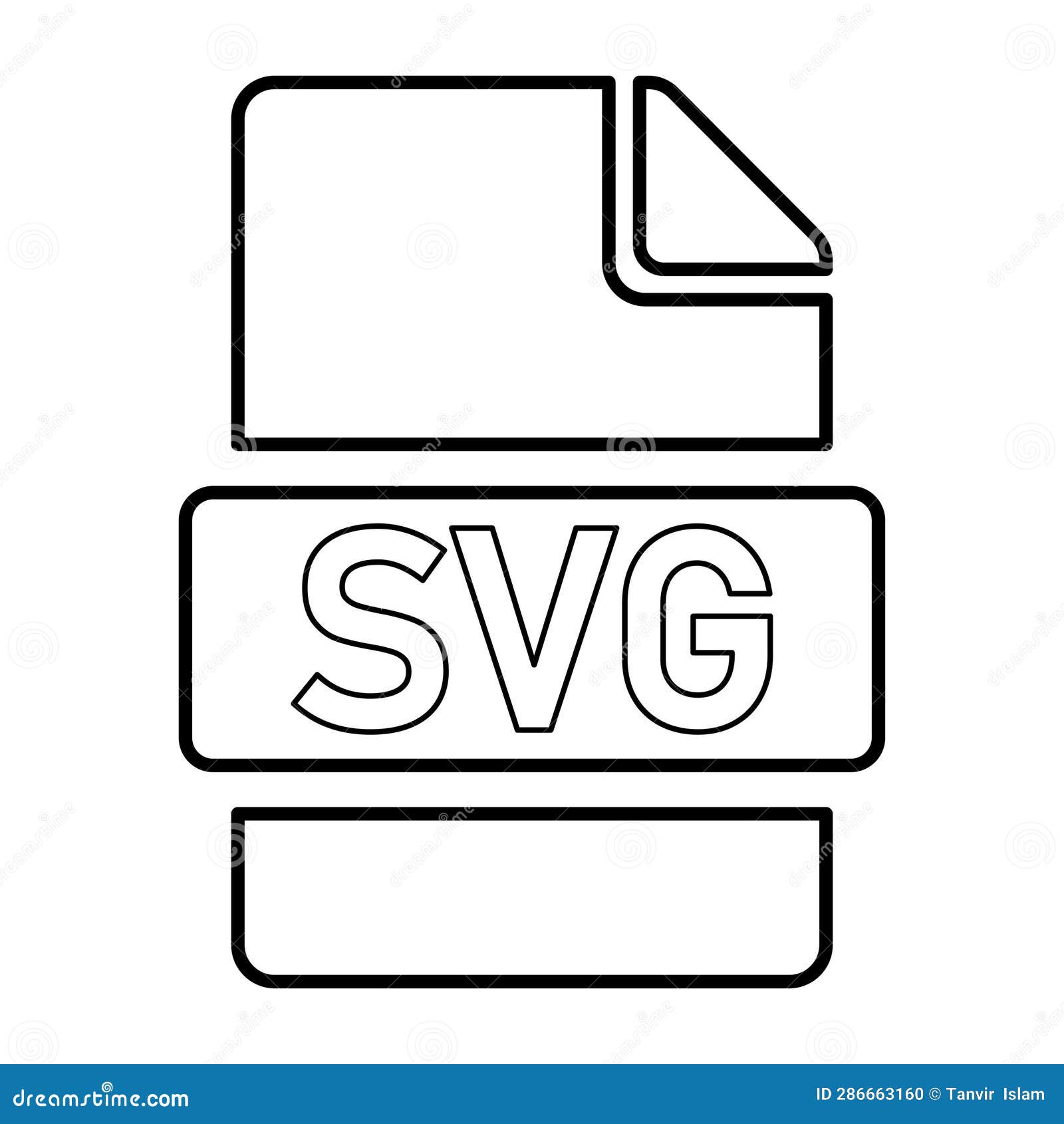 SVG File Format Icon stock vector. Illustration of beautiful - 286663160