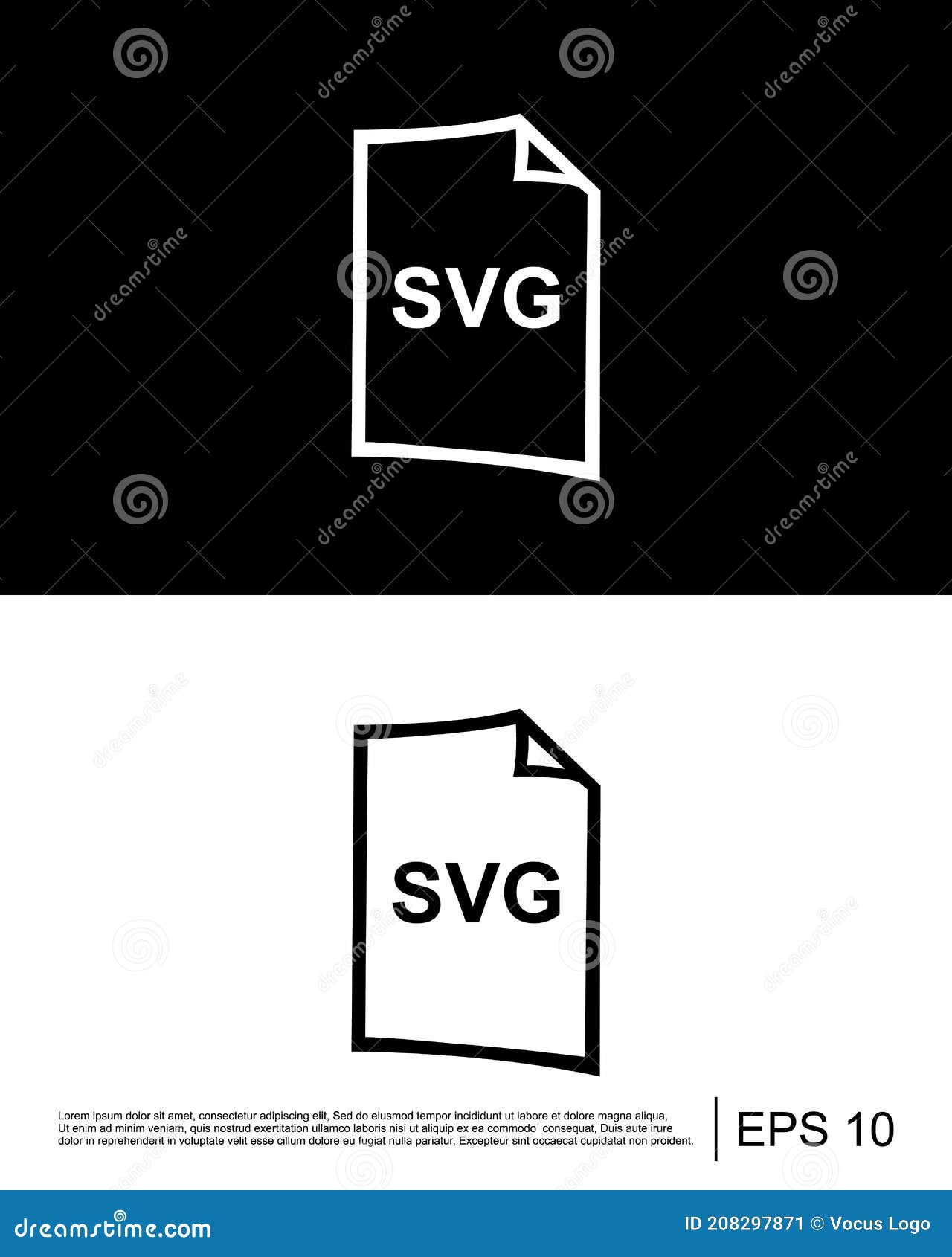 Svg File Format Icon Template Stock Vector - Illustration of icon, file ...