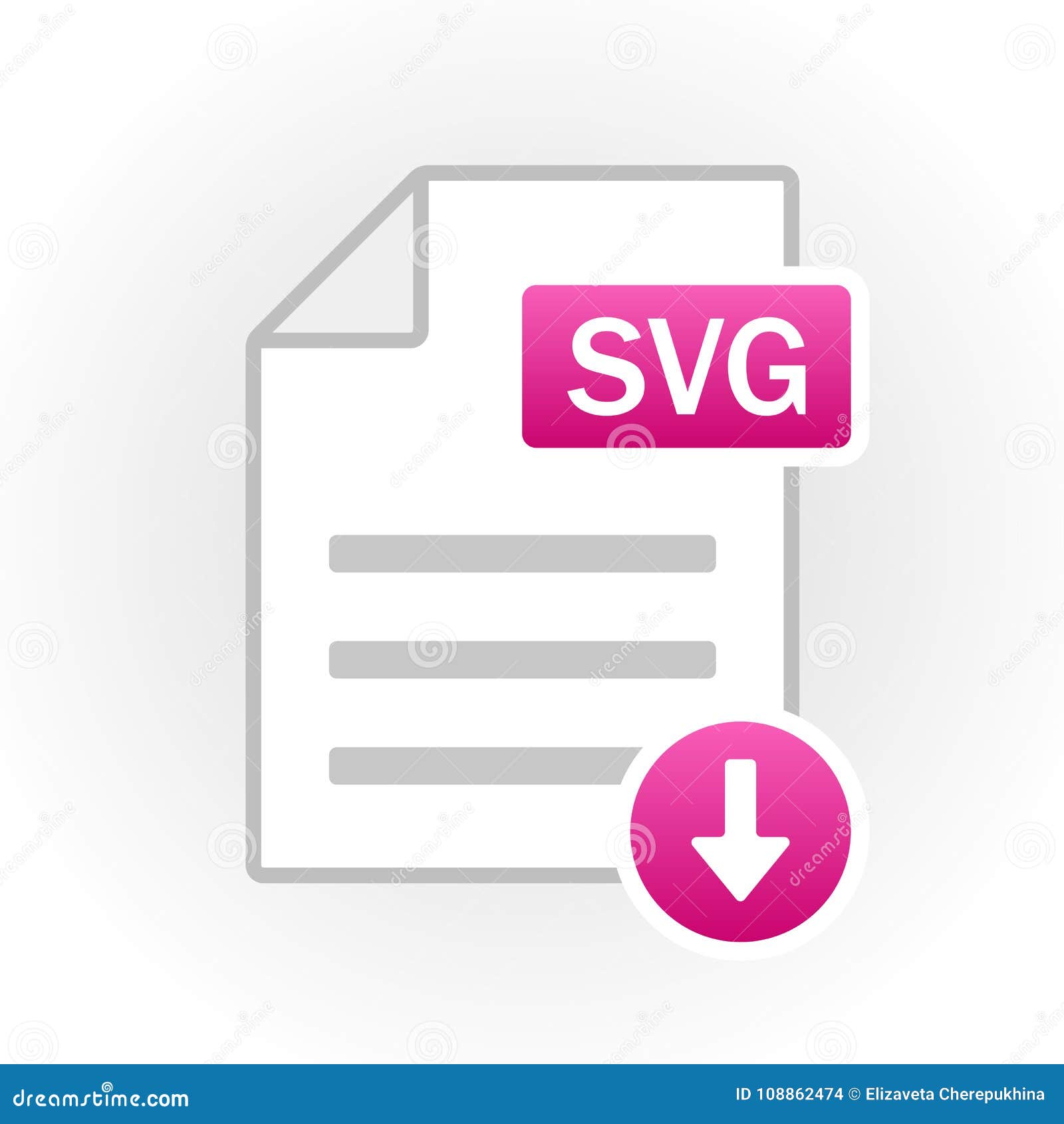 SVG Icon Isolated. File Format Stock Vector - Illustration of pictogram ...