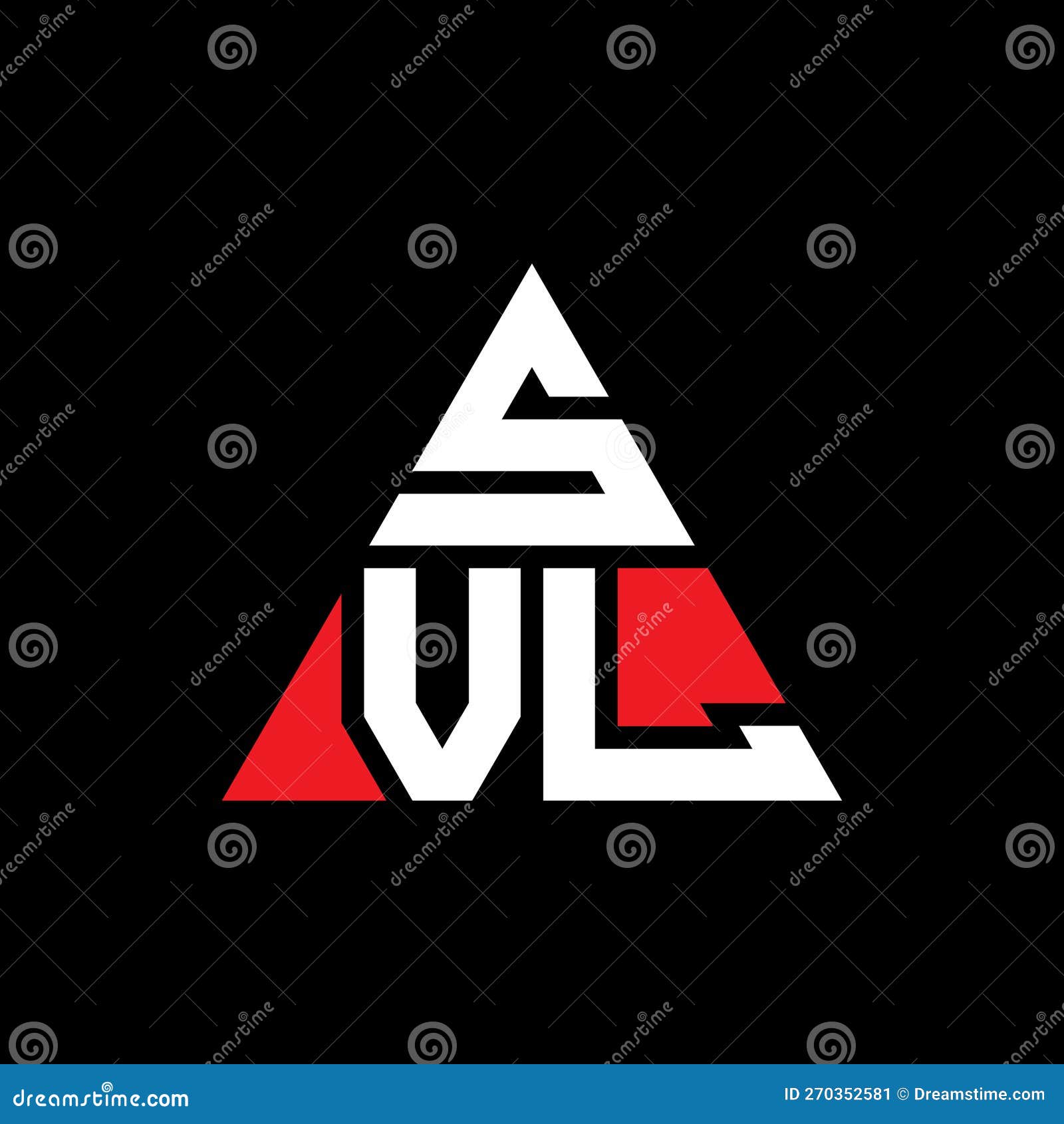 SVL Triangle Letter Logo Design with Triangle Shape. SVL Triangle Logo ...