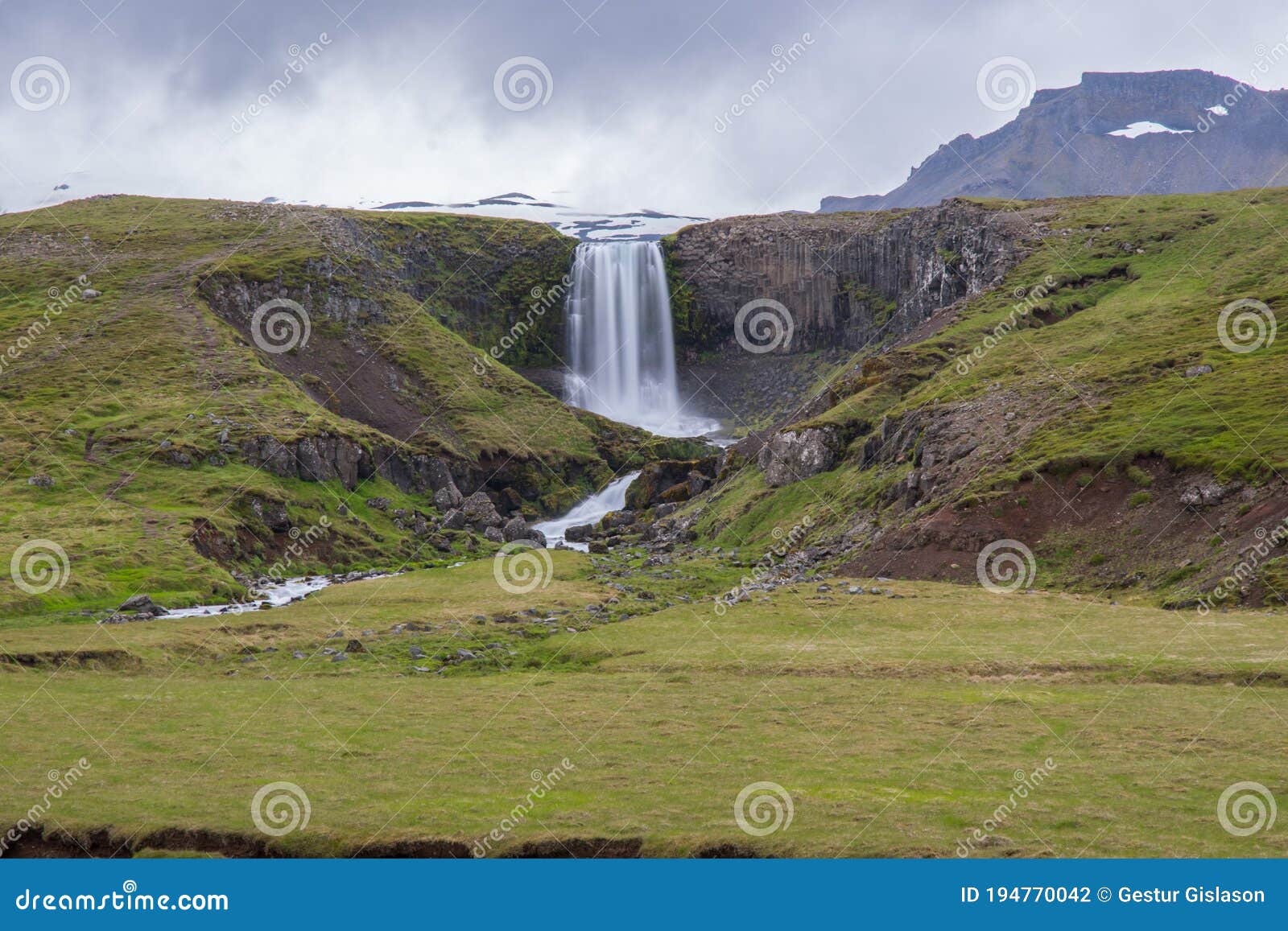 Svodufoss Waterfall on Snaefellsnes Peninsula in Iceland Stock Photo ...