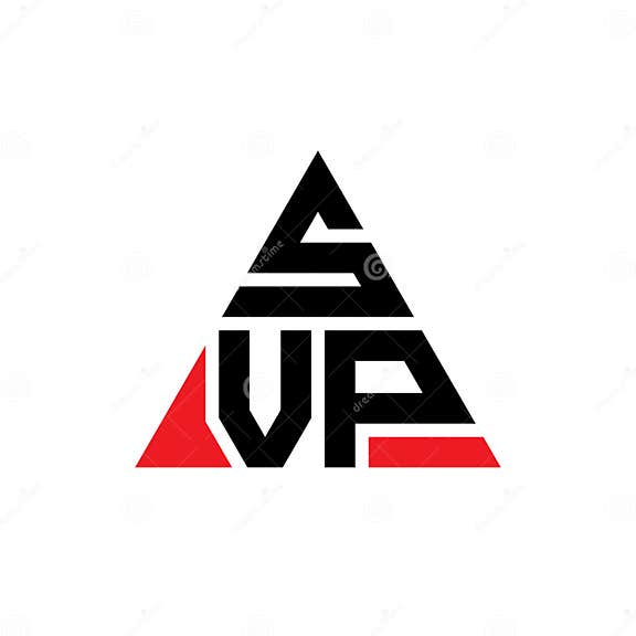 SVP Triangle Letter Logo Design with Triangle Shape. SVP Triangle Logo ...