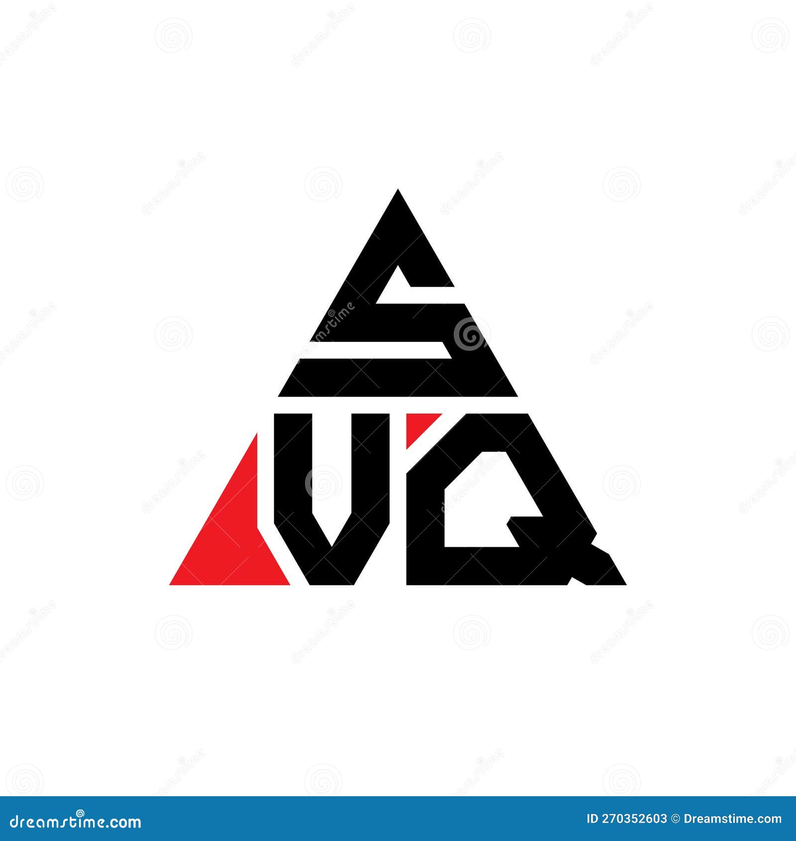 SVQ Triangle Letter Logo Design with Triangle Shape. SVQ Triangle Logo ...