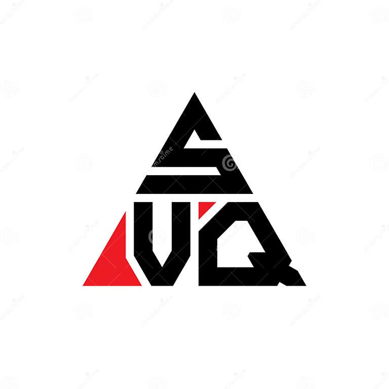 SVQ Triangle Letter Logo Design with Triangle Shape. SVQ Triangle Logo ...