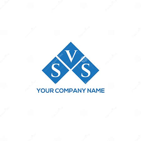 SVS Letter Logo Design on White Background. SVS Creative Initials ...