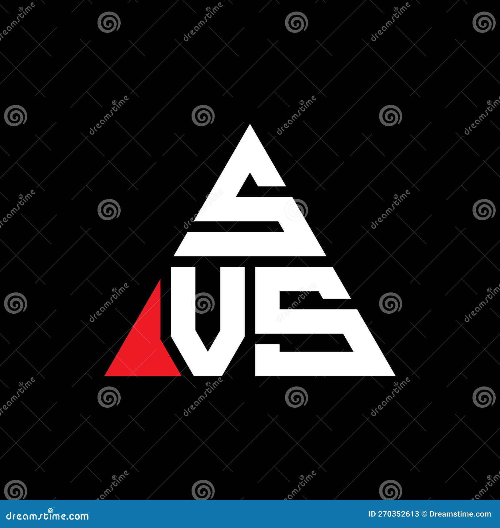 SVS Triangle Letter Logo Design with Triangle Shape. SVS Triangle Logo ...