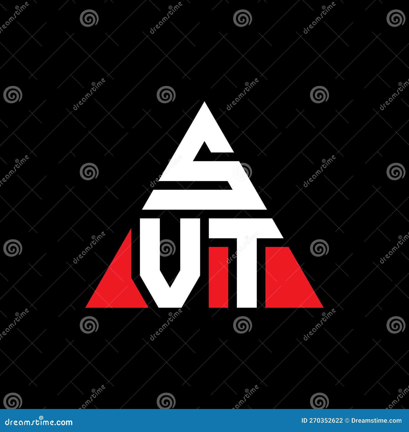 Svt Triangle Letter Logo Design With Triangle Shape Svt Triangle Logo Design Monogram Svt