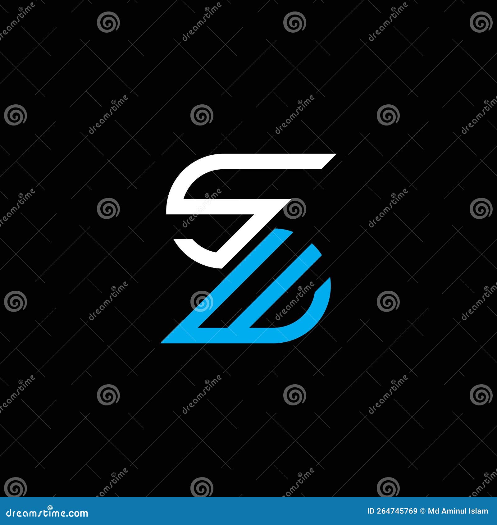 SW Letter Logo Creative Design with Vector Graphic, Stock Vector ...