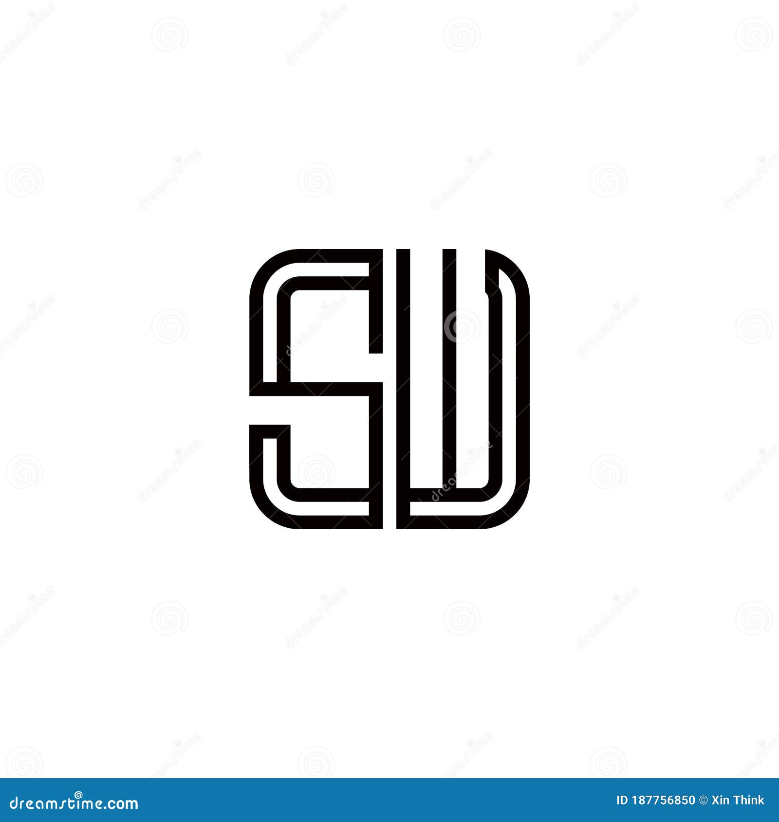 SW Letter Logo Icon Design Template Elements Stock Vector ...