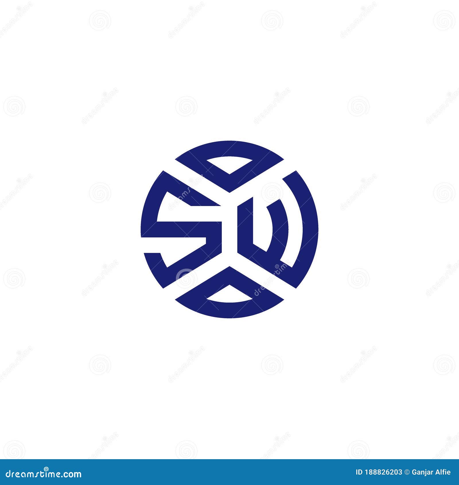 SW Monogram Logo with Abstract Shapes in Modern Style Stock Vector ...