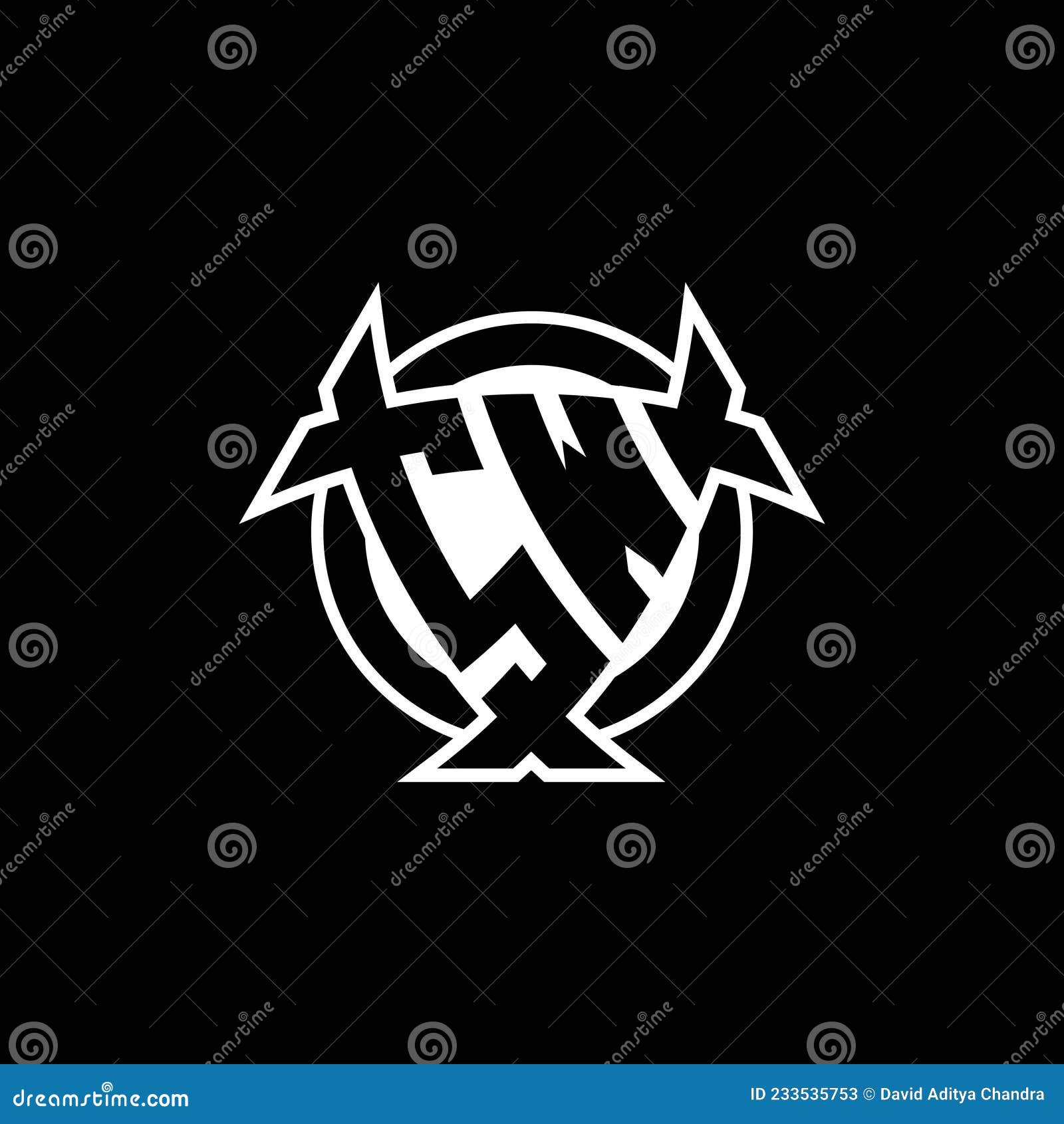SW Logo Monogram Triangle Shield and Circle Shape Stock Vector ...