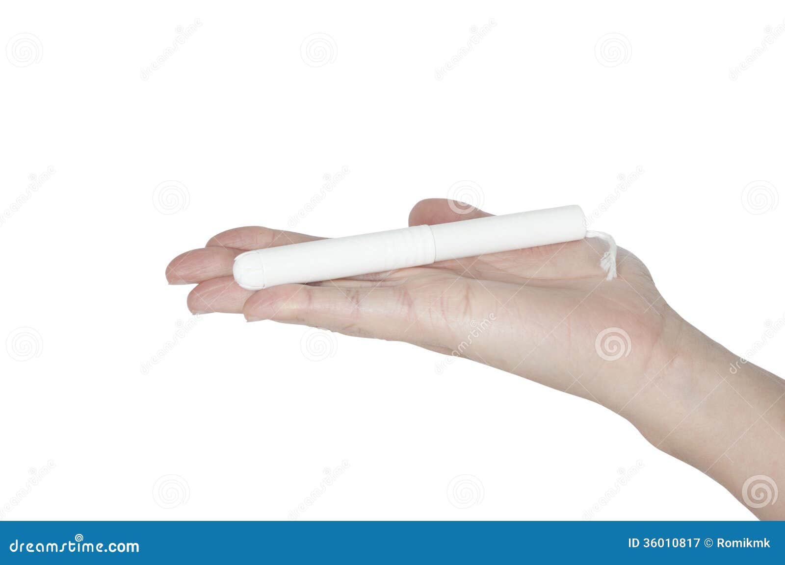 Swab on a female hand stock image. Image of cycle, hygiene - 36010817