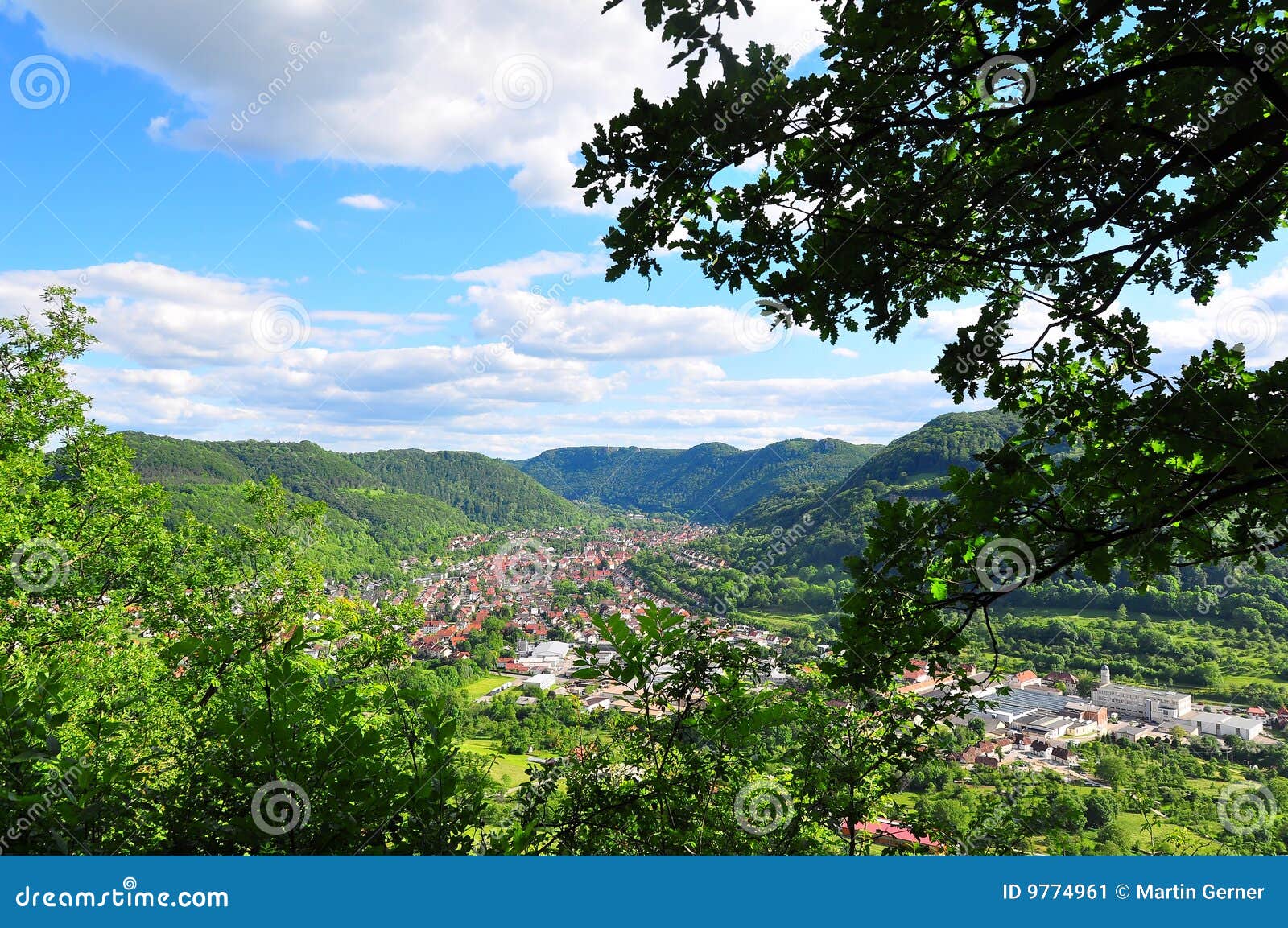Swabian Alb view stock image. Image of swabian, germany - 9774961