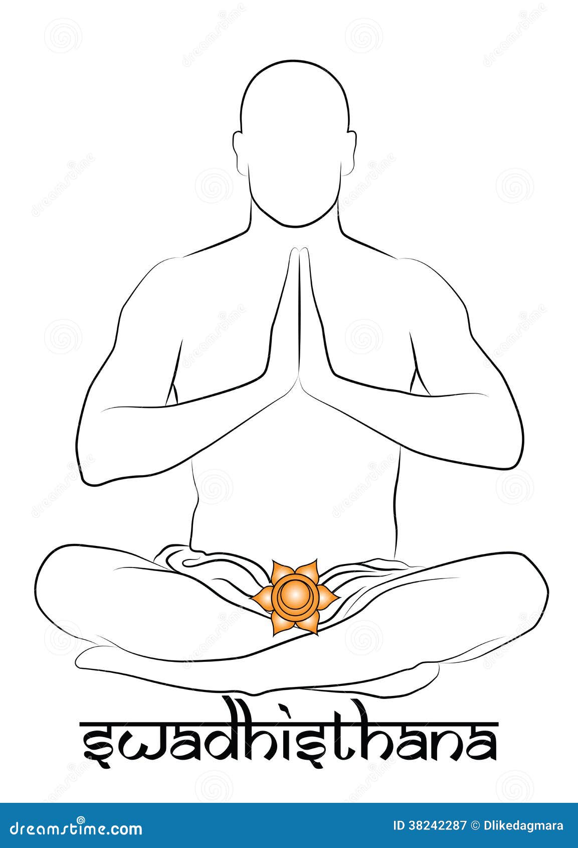 Swadhisthana Chakra Seamless Pattern. Vector Esoteric Background ...