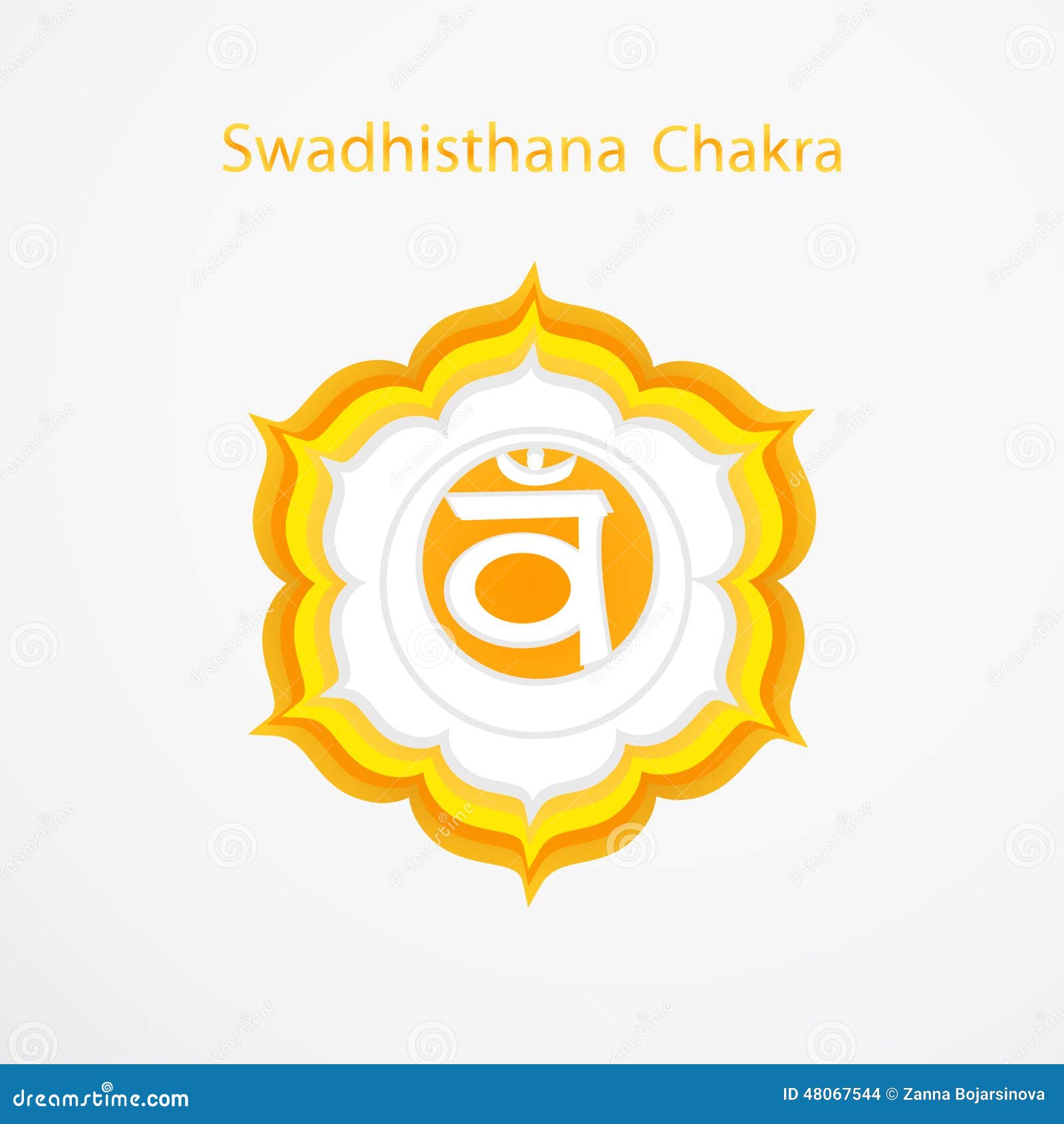 Swadhisthana chakra stock vector. Illustration of awareness - 48067544
